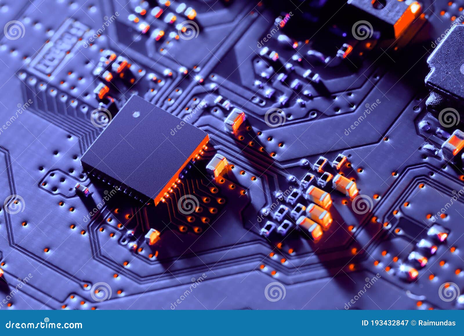 Electronic Circuit Board Part of Electronic Machine Component Concept ...