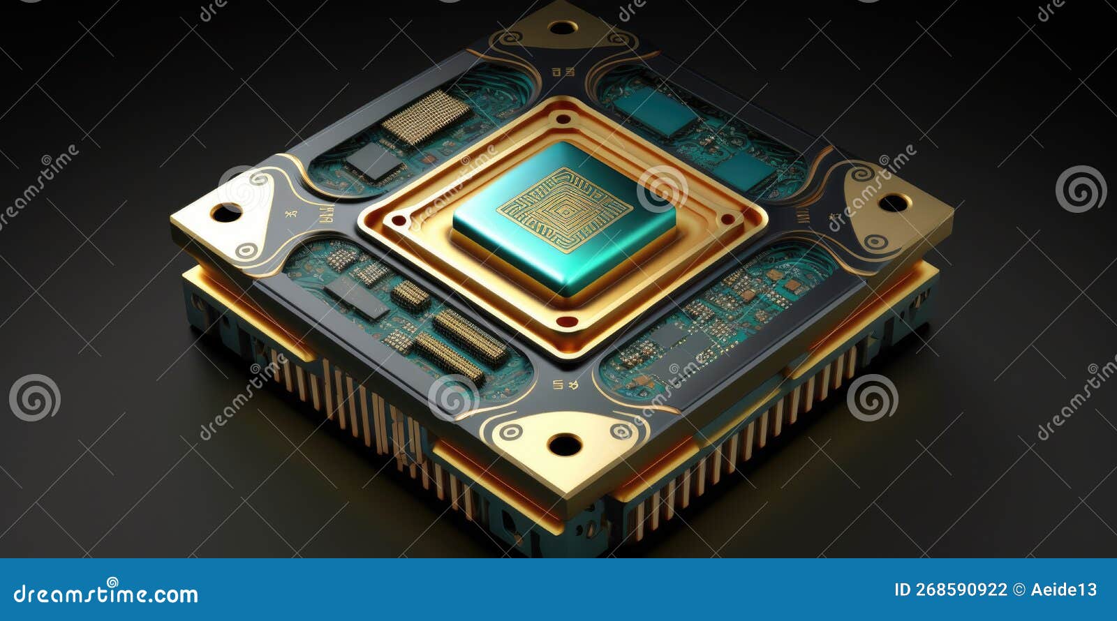 Electronic Circuit Board. Computer Chip RAM. Closeup of Technology ...