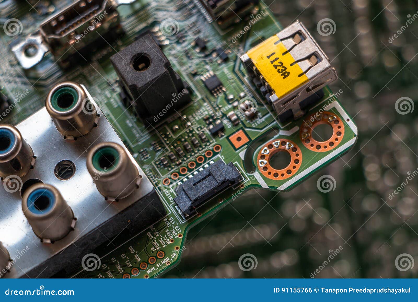 Electronic circuit board stock photo. Image of industry - 91155766
