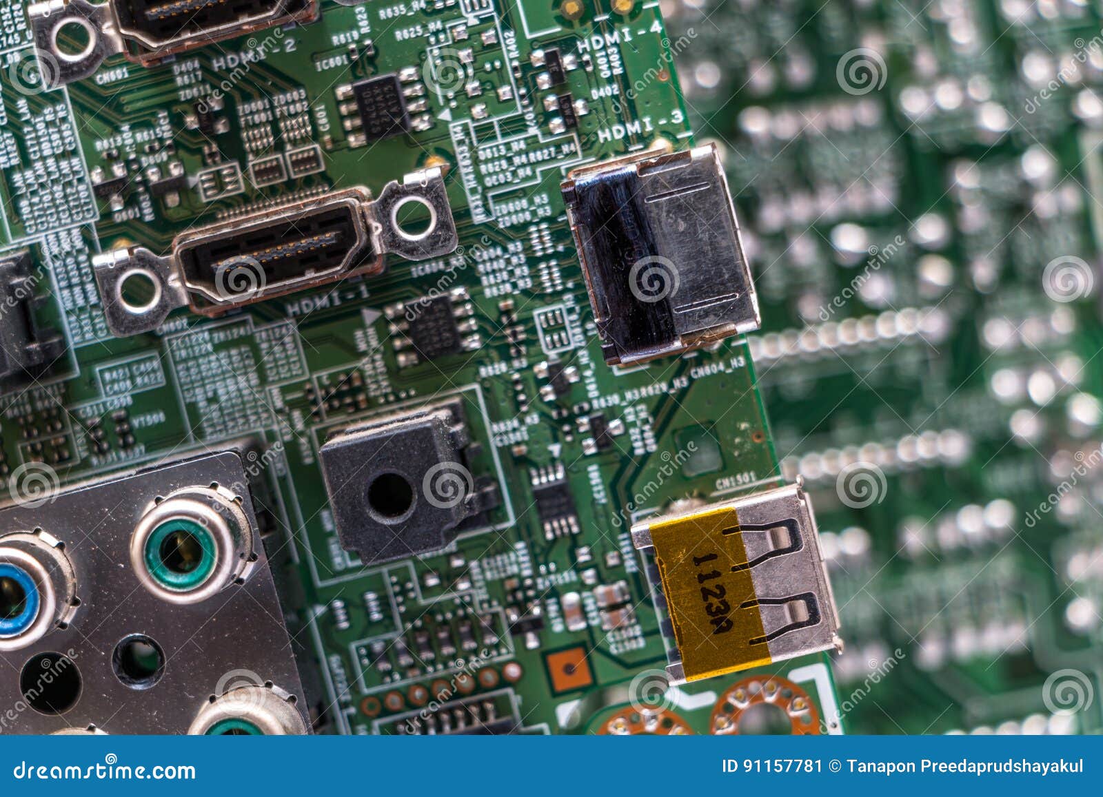 Electronic circuit board stock image. Image of board - 91157781