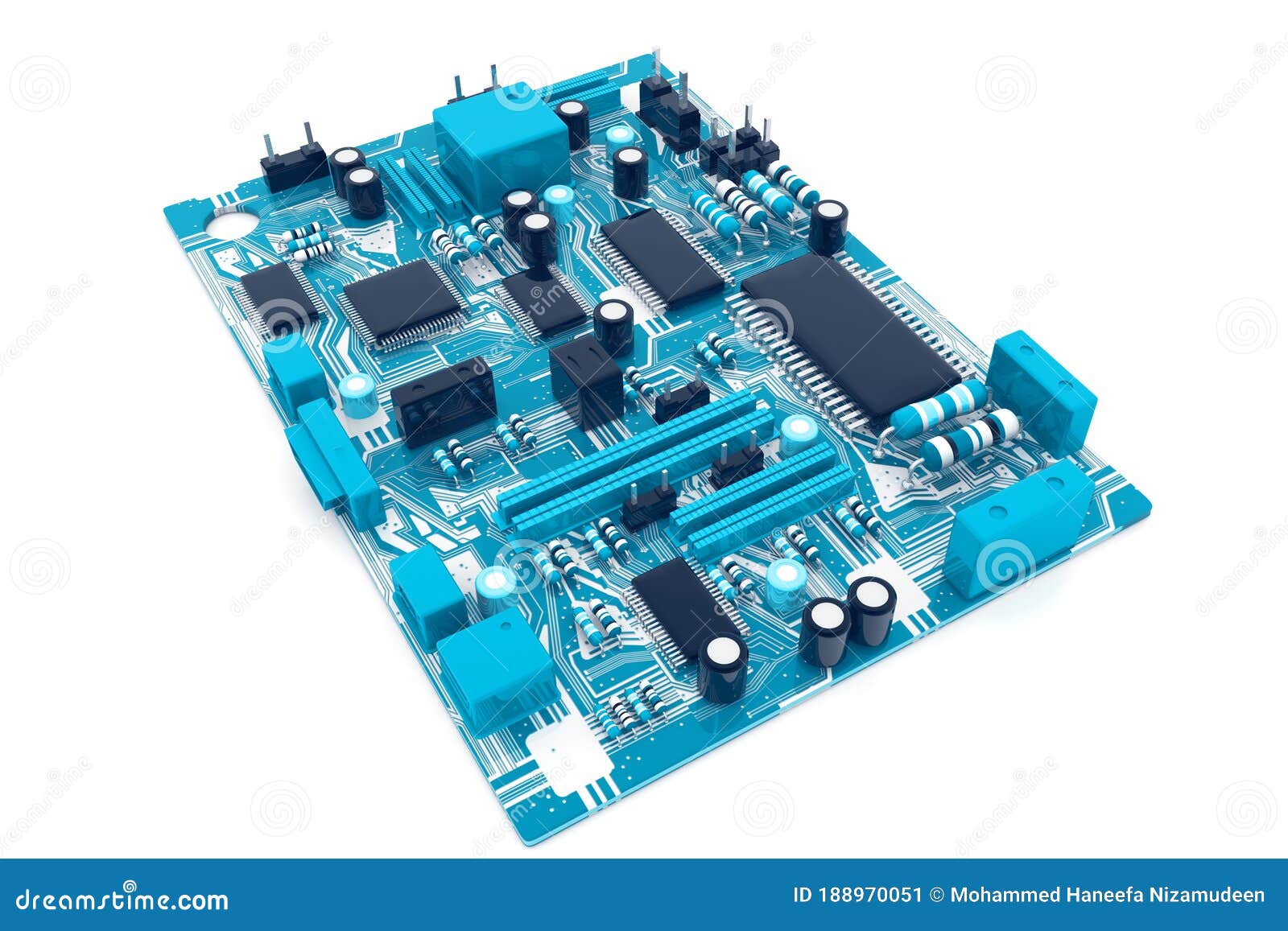 Electronic Circuit Board Stock Illustration Illustration Of Device