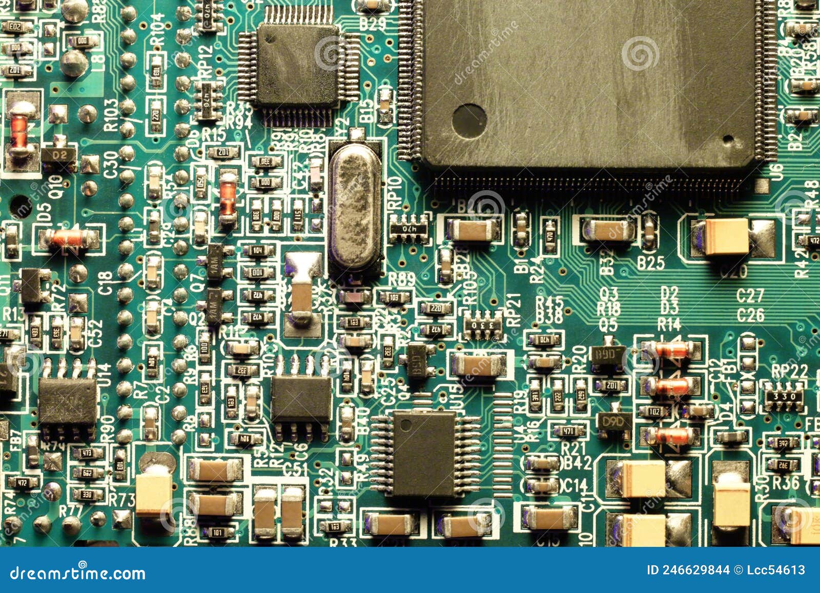 Electronic circuit board stock photo. Image of electrical - 246629844