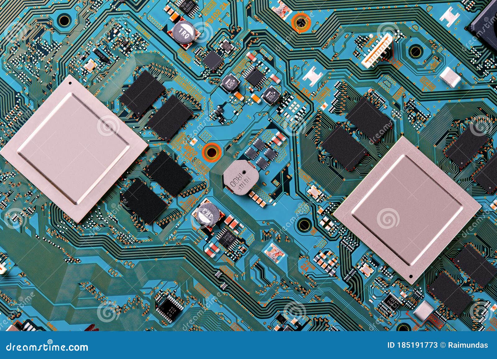 Electronic Circuit Board Part of Electronic Machine Component Concept ...