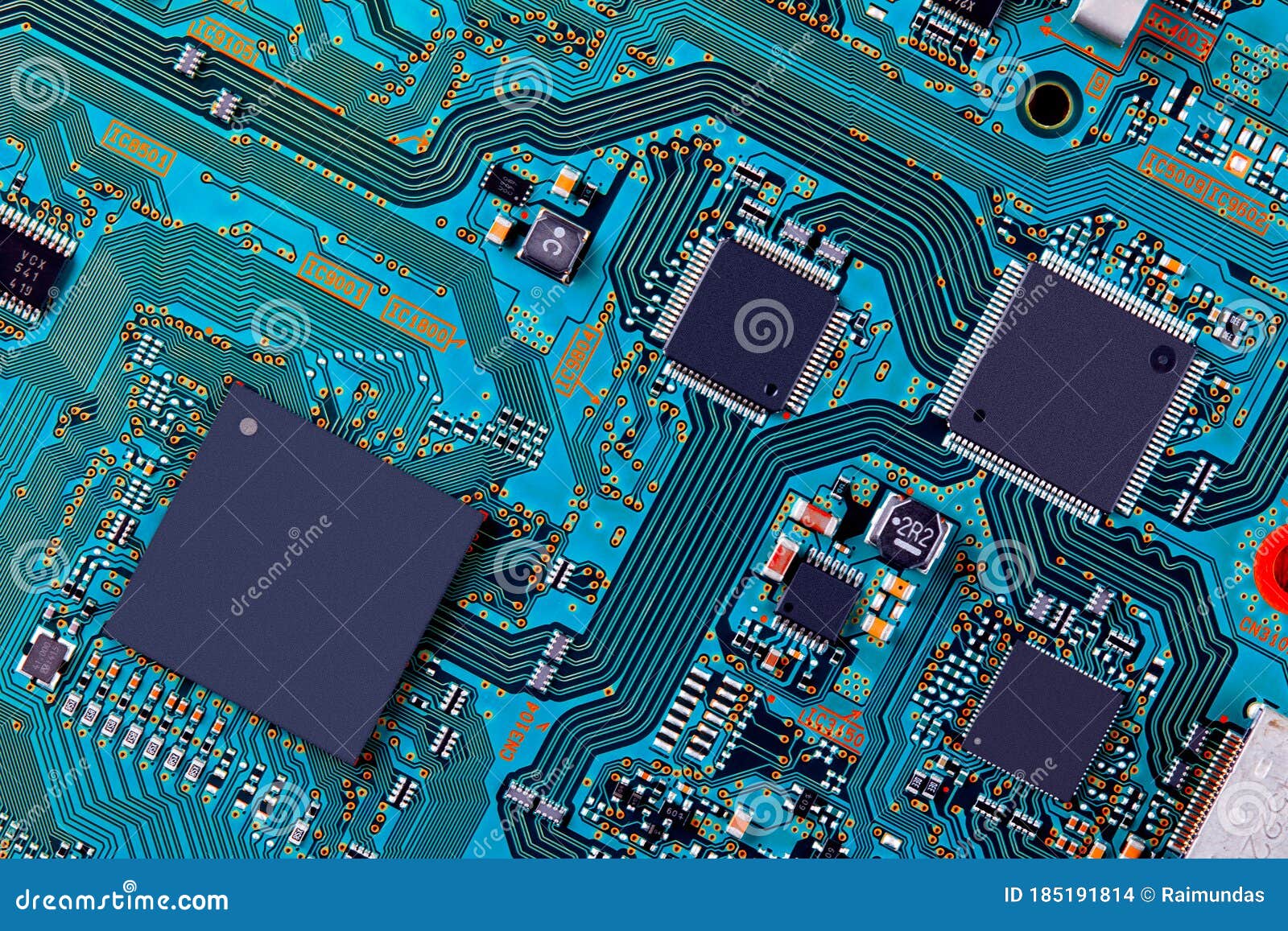Electronic Circuit Board Part of Electronic Machine Component Concept ...