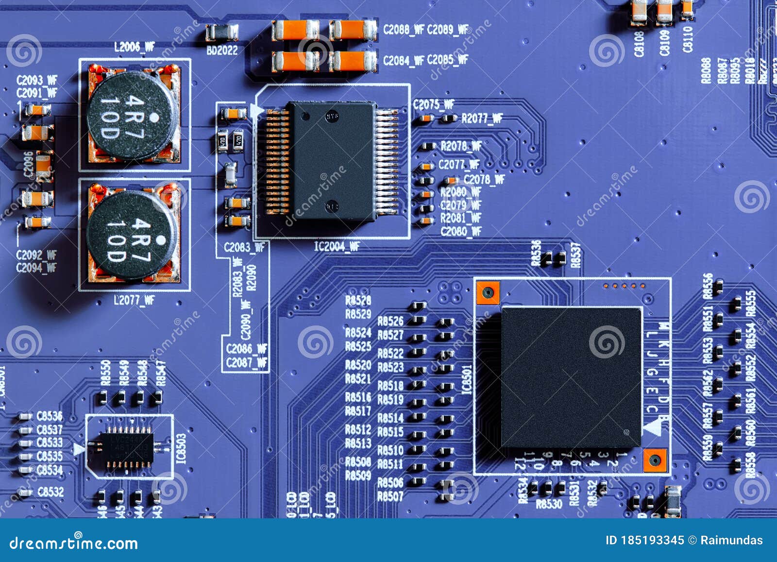 Electronic Circuit Board Part of Electronic Machine Component Concept ...