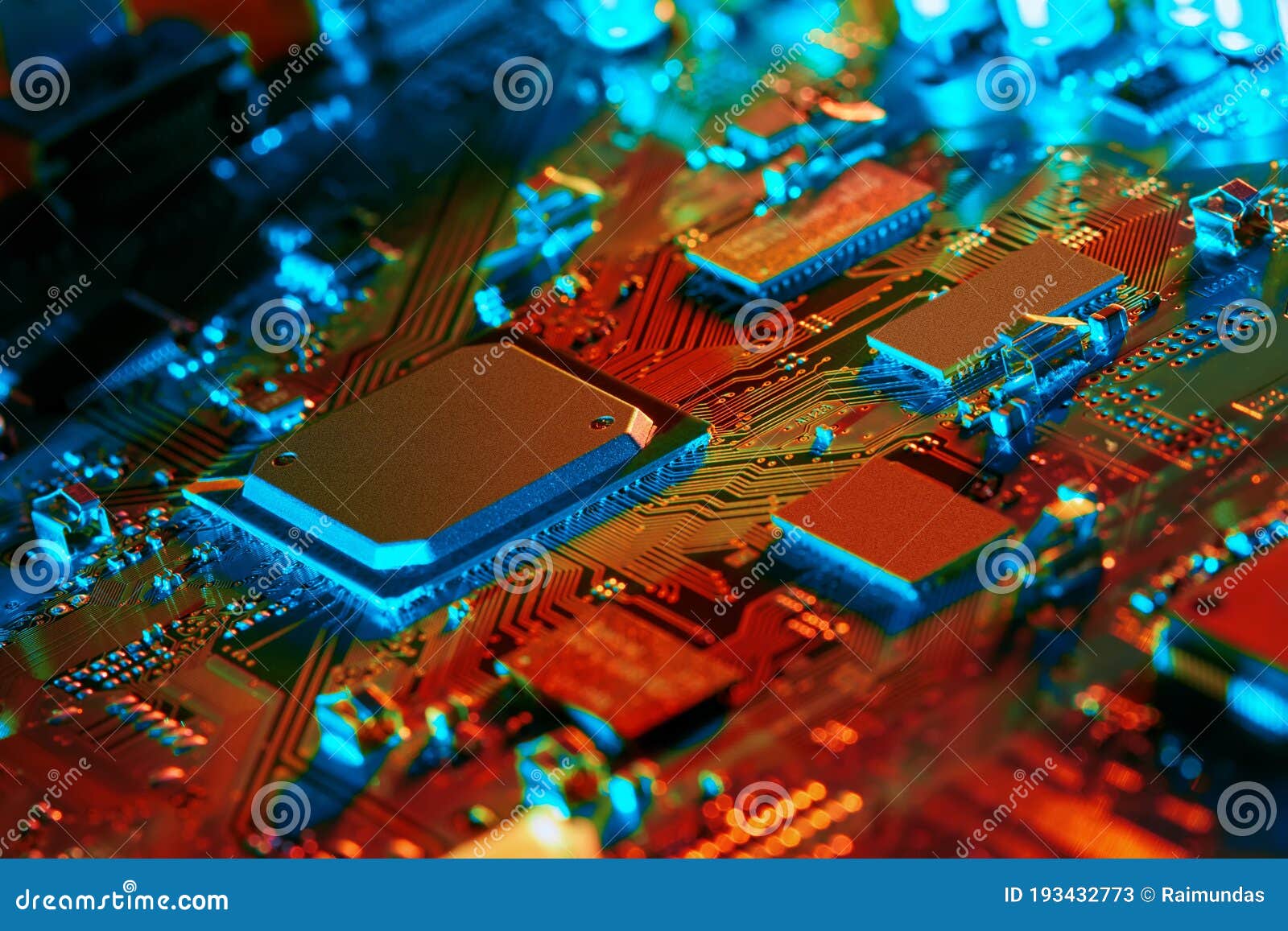 Electronic Circuit Board Part of Electronic Machine Component Concept ...