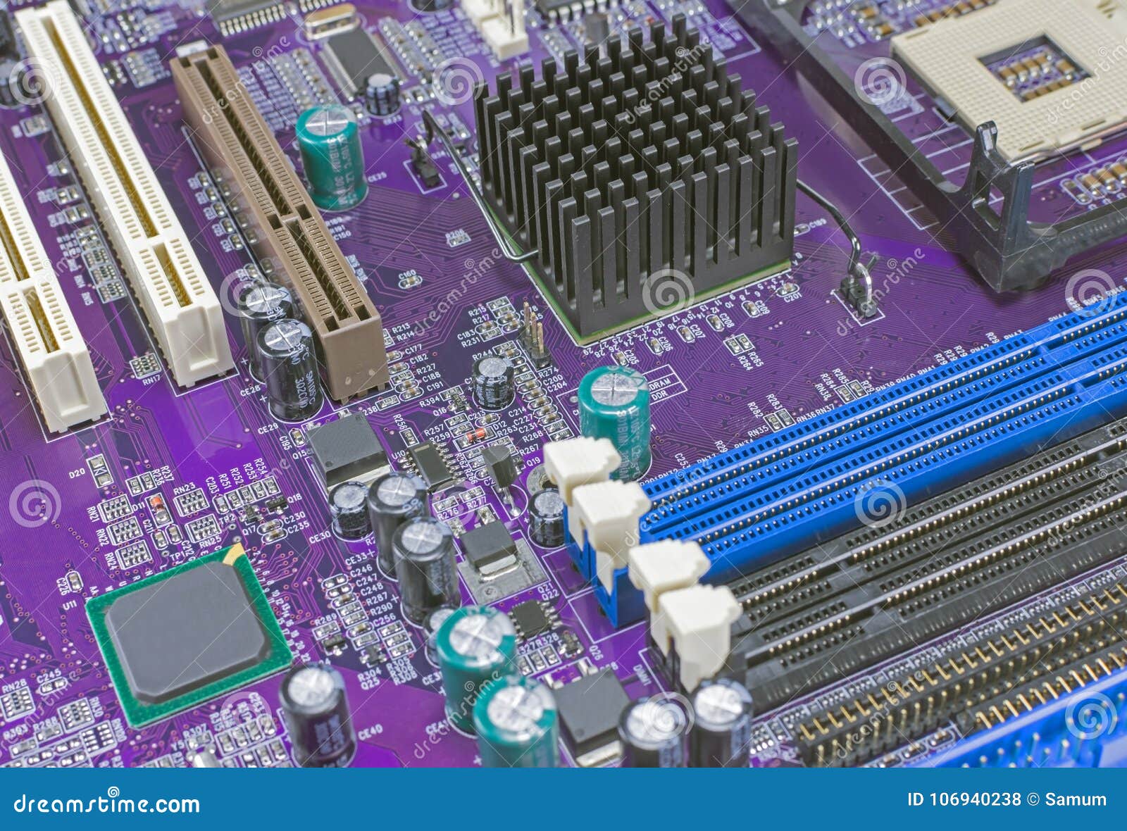 Electronic circuit board stock photo. Image of connection - 106940238
