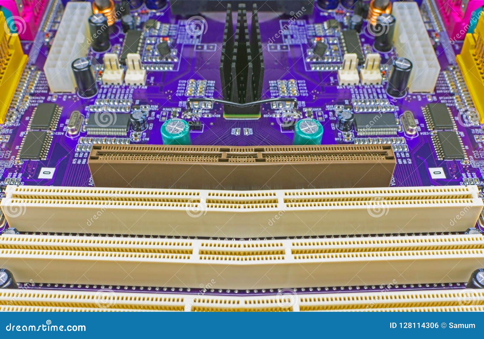 Electronic circuit board stock photo. Image of closeup - 128114306