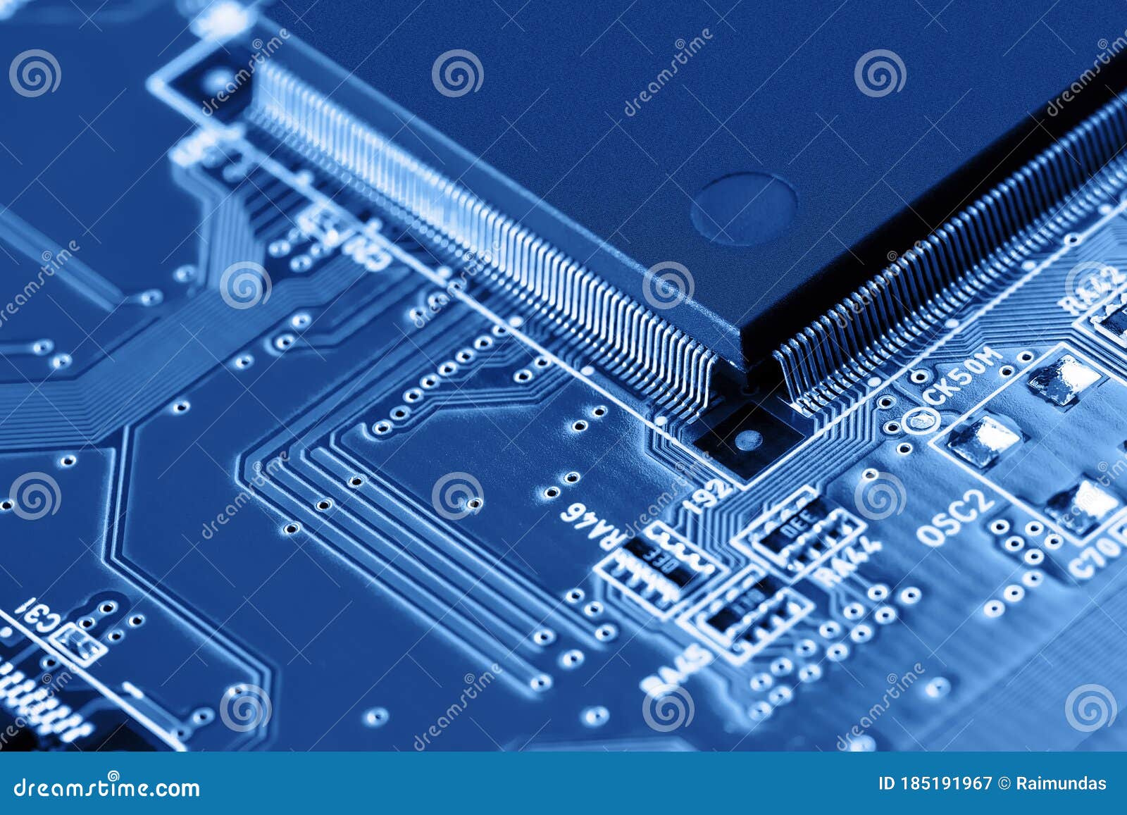Electronic Circuit Board Part of Electronic Machine Component Concept ...