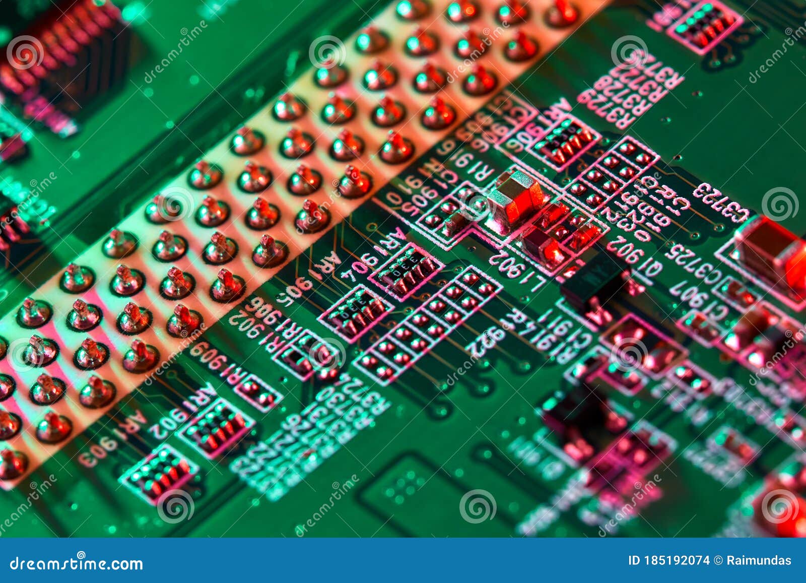 Electronic Circuit Board Part of Electronic Machine Component Concept ...