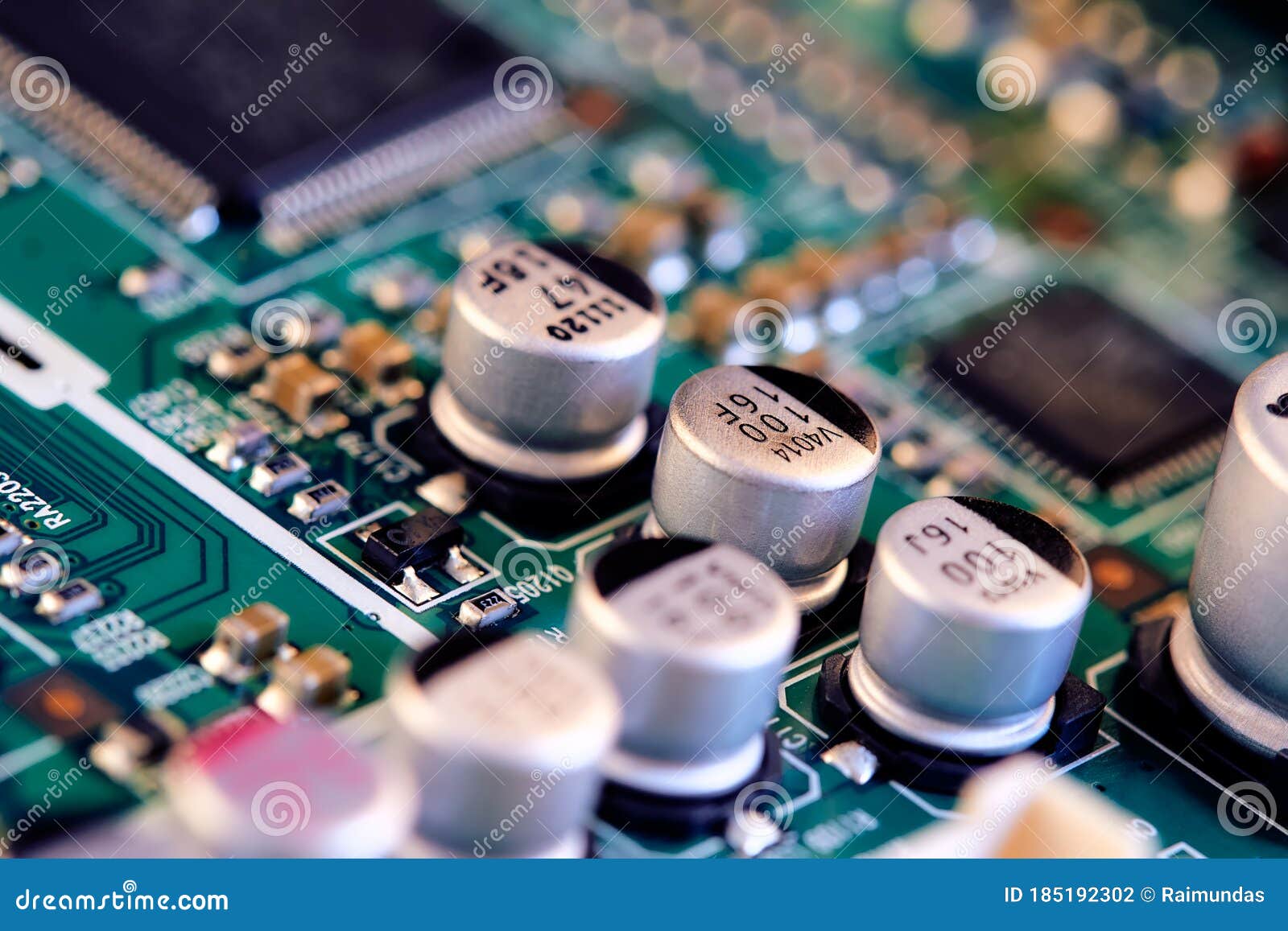 Electronic Circuit Board Part of Electronic Machine Component Concept ...