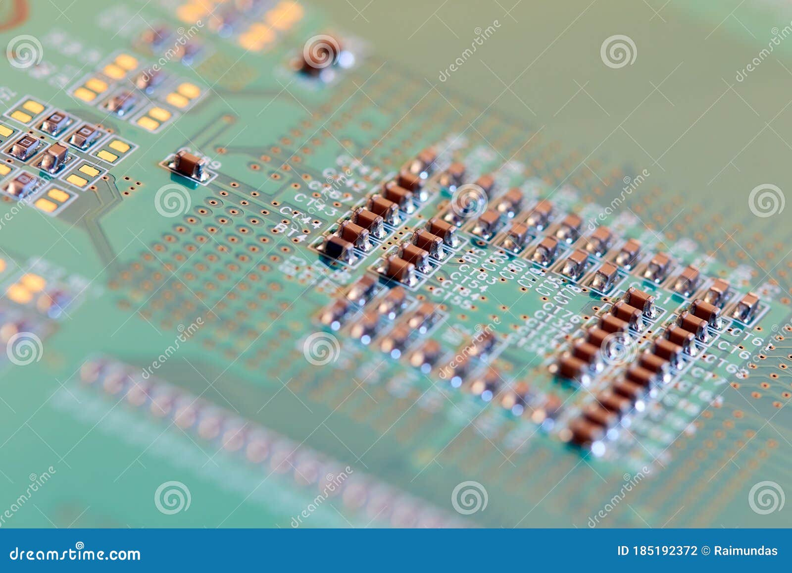 Electronic Circuit Board Part of Electronic Machine Component Concept ...