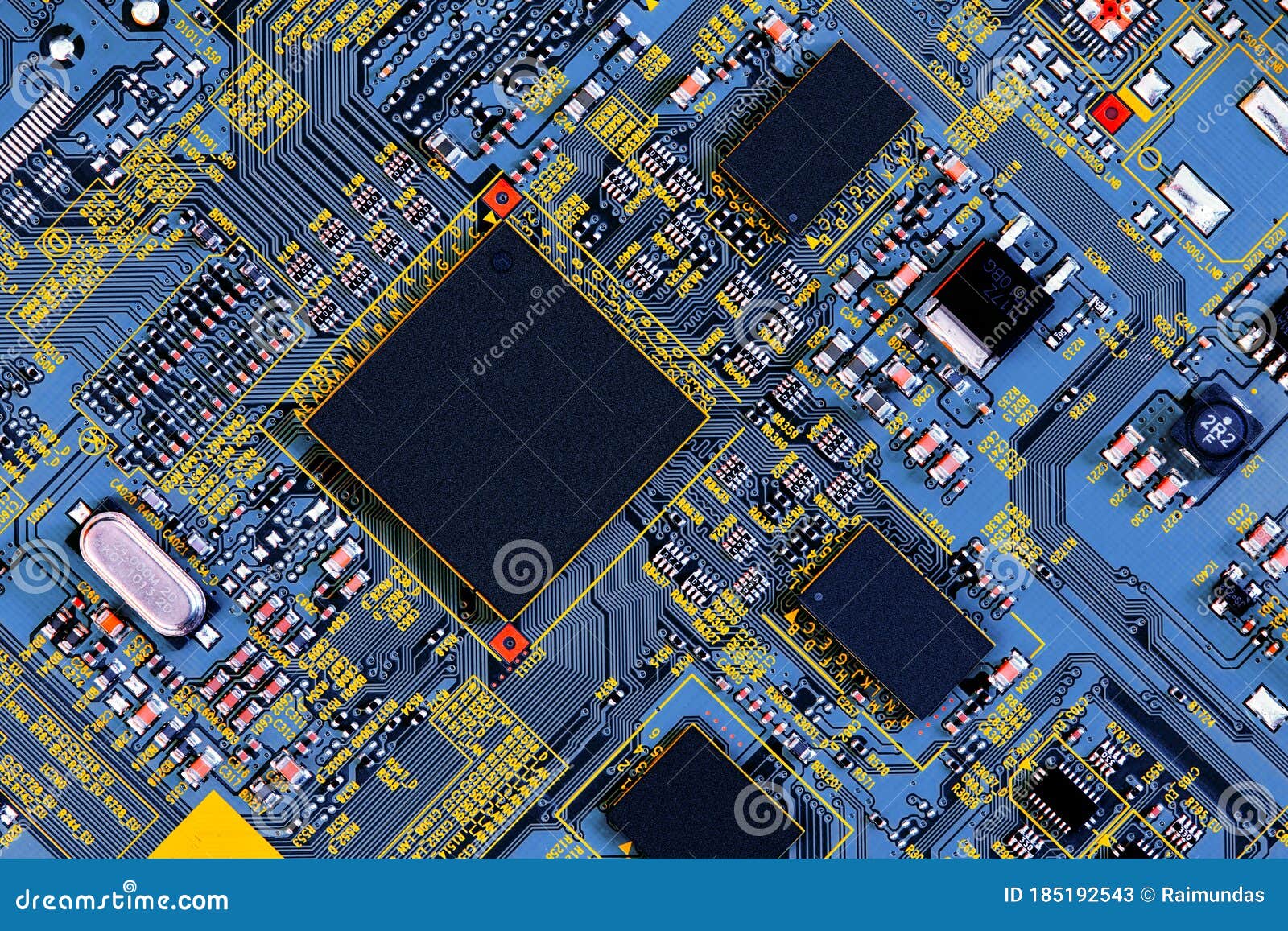 Electronic Circuit Board Part of Electronic Machine Component Concept ...