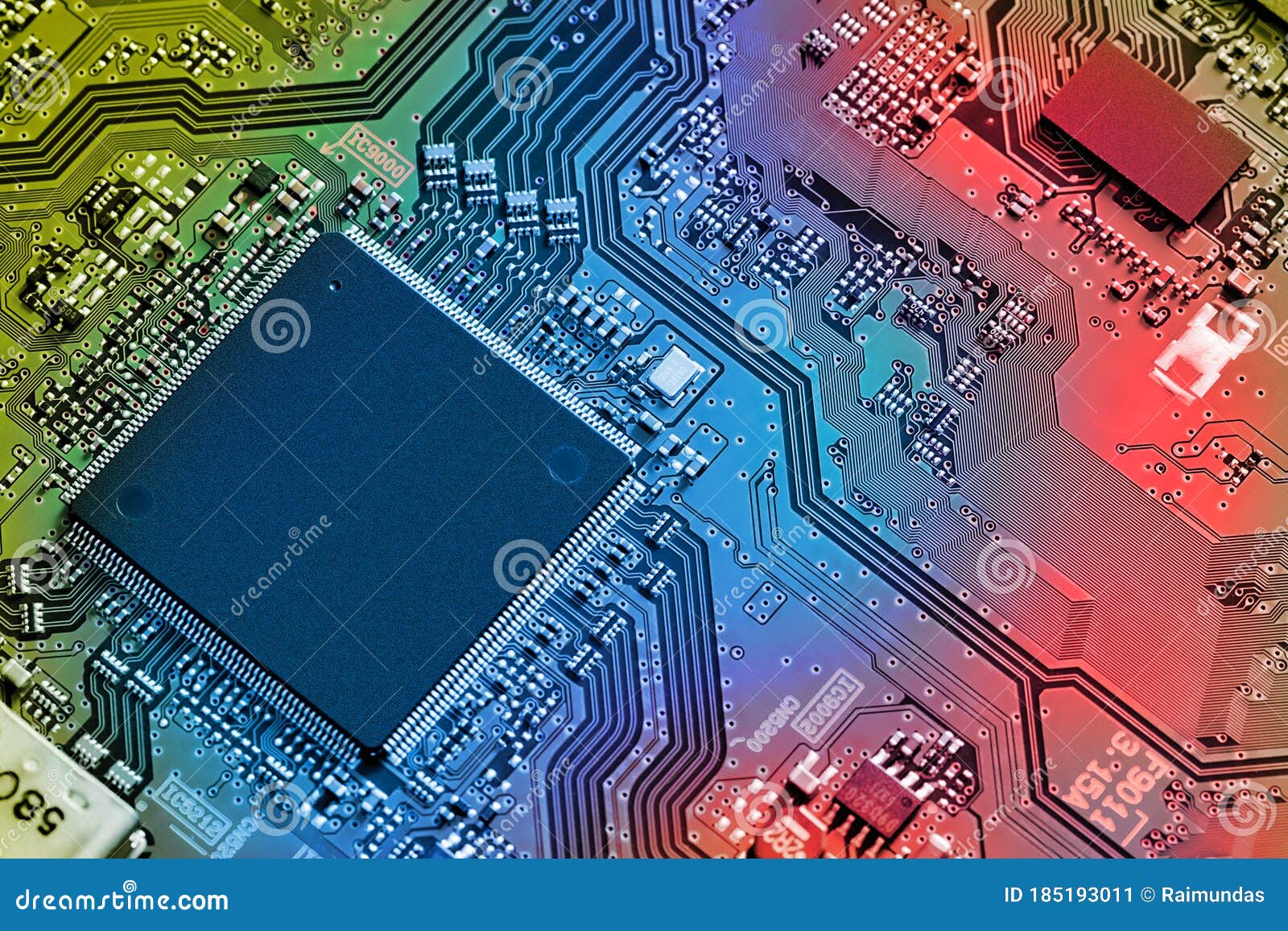 Electronic Circuit Board Part of Electronic Machine Component Concept ...