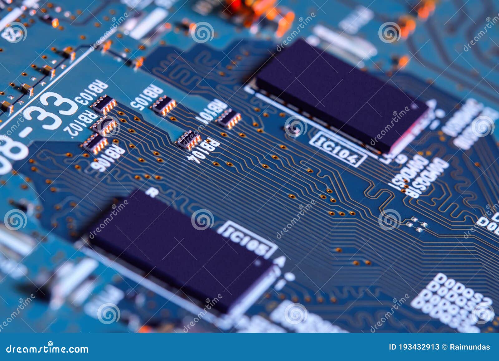 Electronic Circuit Board Part of Electronic Machine Component Concept ...