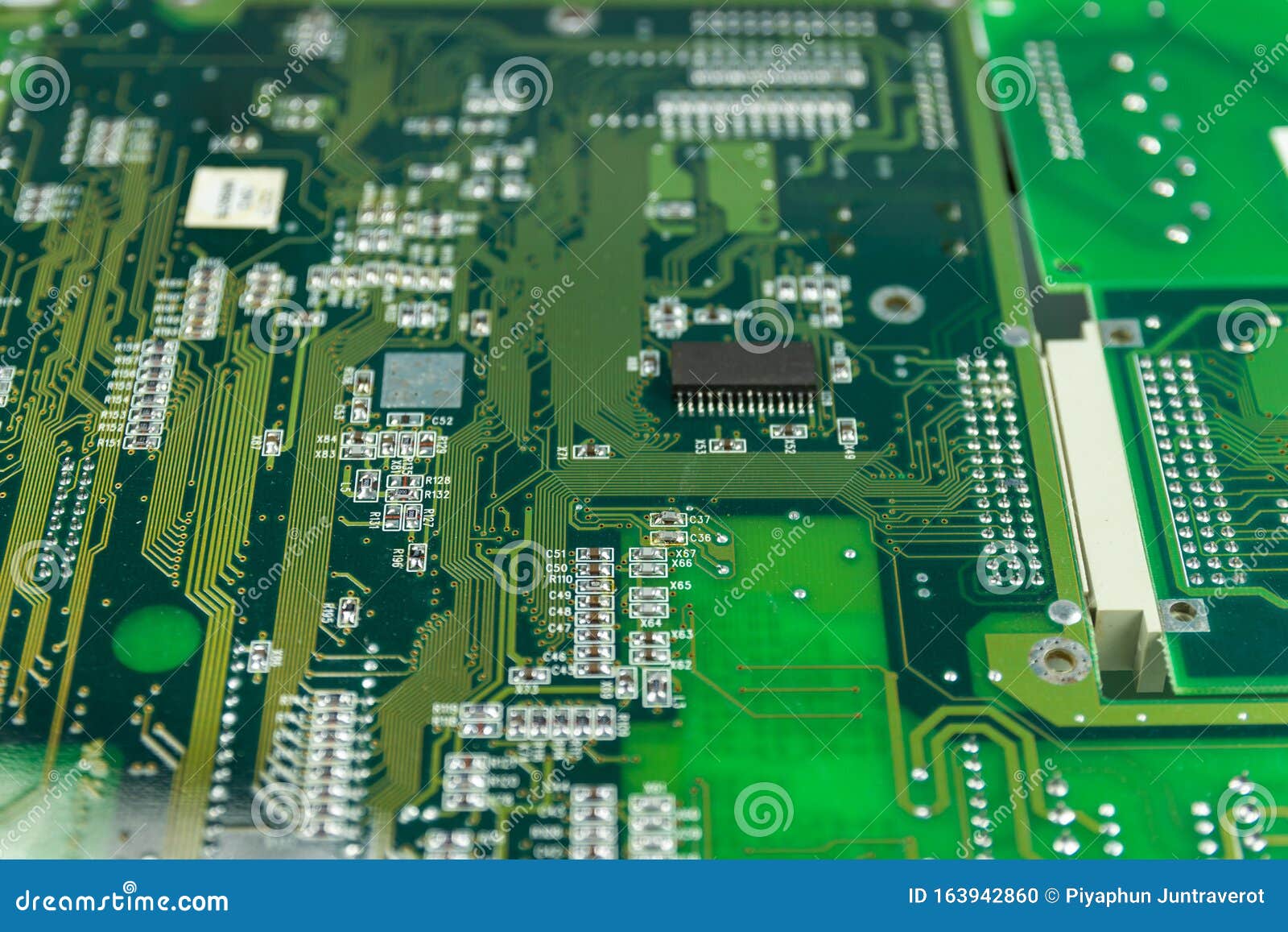 Electronic Circuit Board Part of Electronic Machine Component Concept ...