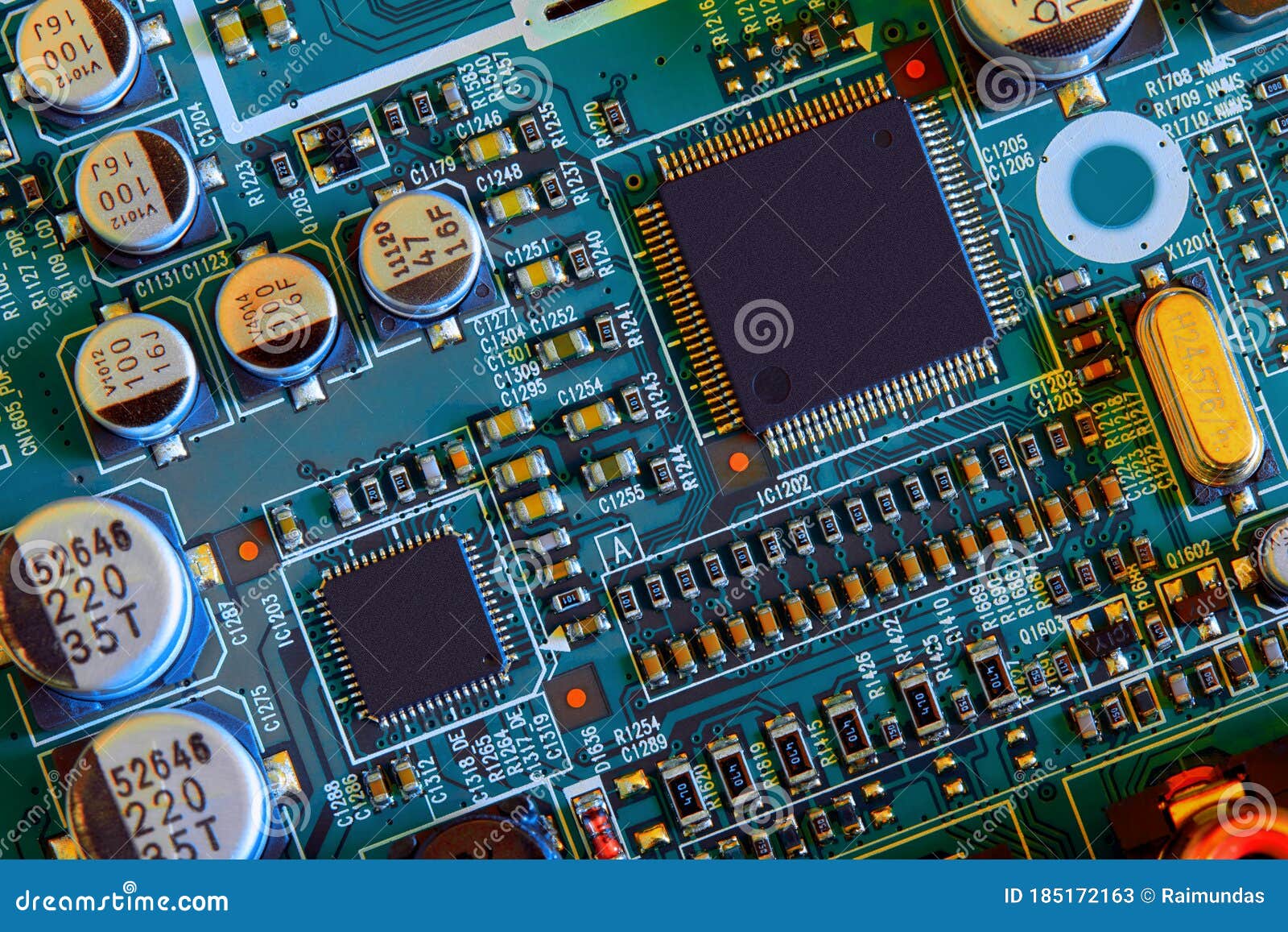 Electronic Circuit Board Part of Electronic Machine Component Concept ...