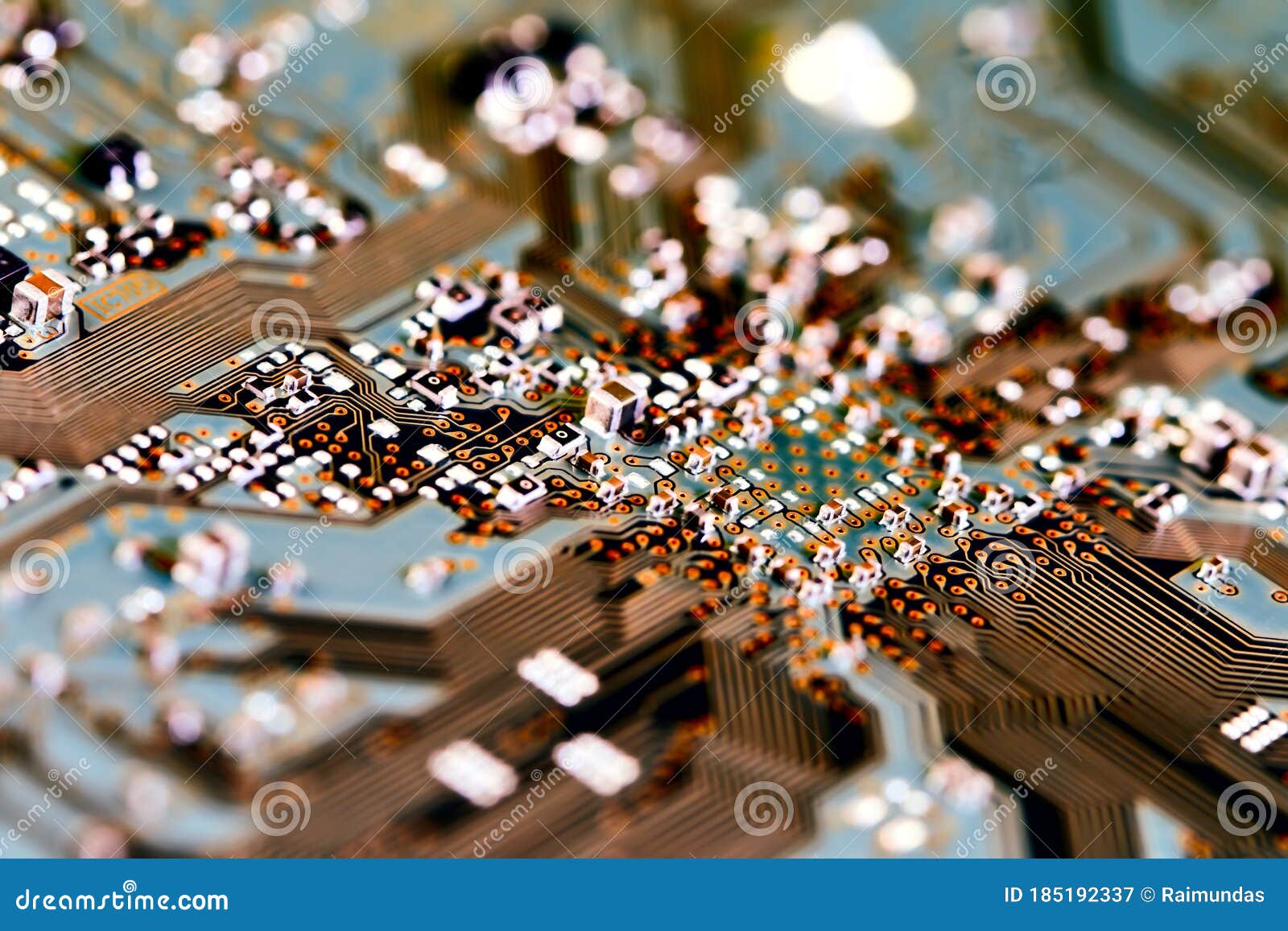 Electronic Circuit Board Part of Electronic Machine Component Concept ...
