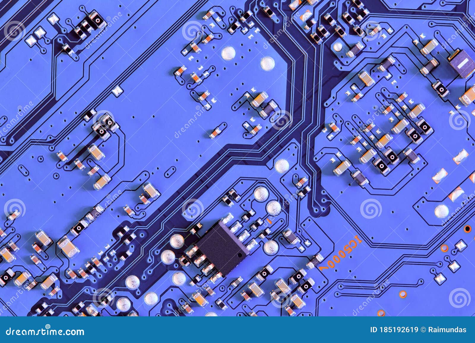 Electronic Circuit Board Part of Electronic Machine Component Concept ...