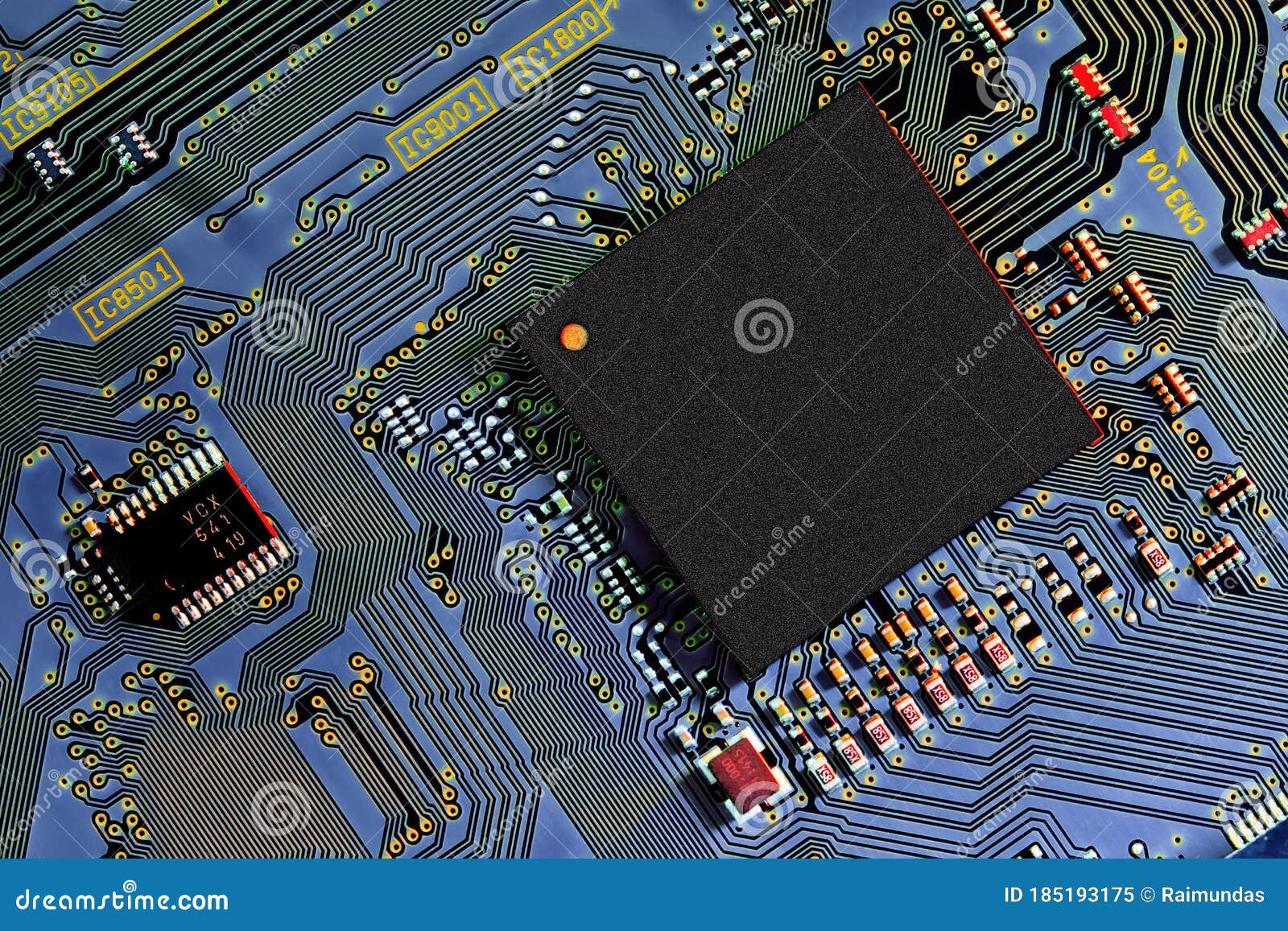 Electronic Circuit Board Part of Electronic Machine Component Concept ...