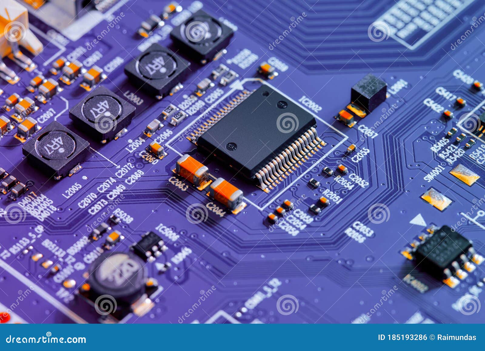 Electronic Circuit Board Part of Electronic Machine Component Concept ...