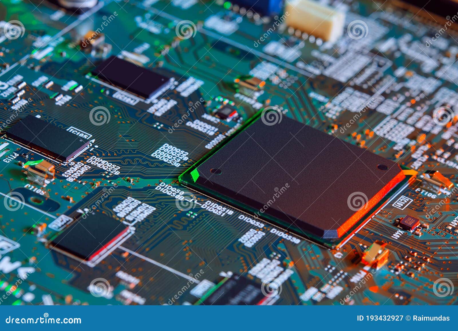 Electronic Circuit Board Part of Electronic Machine Component Concept ...