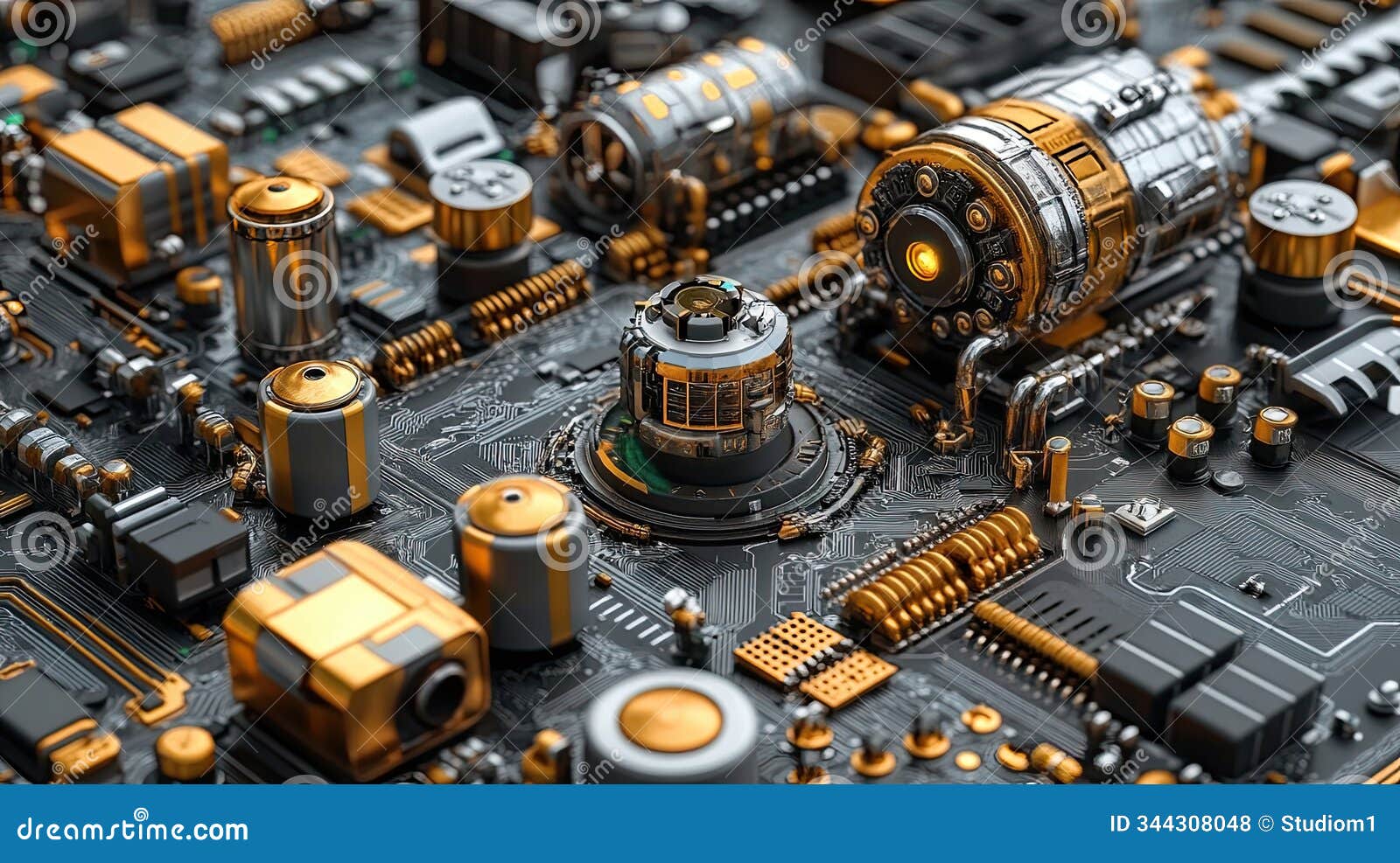 Electronic Circuit Board or Scheme Close Up. the Modern Printed-circuit ...