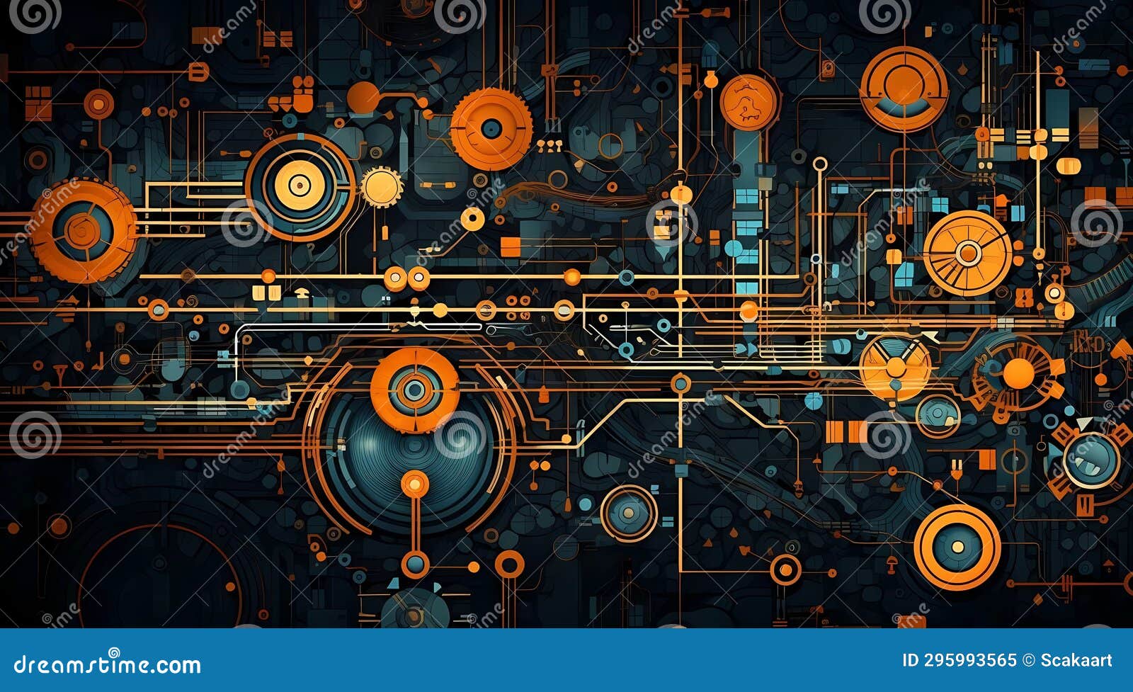 Electronic Circuit Boards Motherboard Technology Abstract Background ...