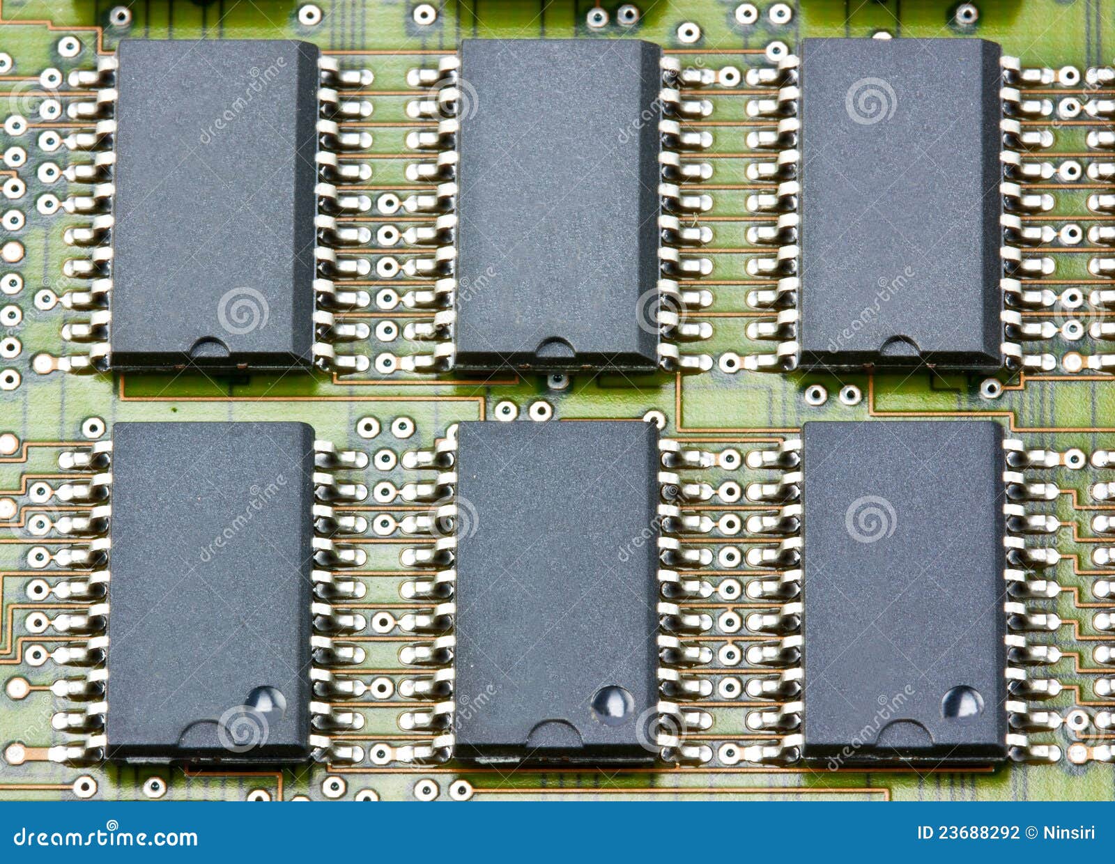 Electronic Circuit Chip on Board Stock Photo - Image of communication ...
