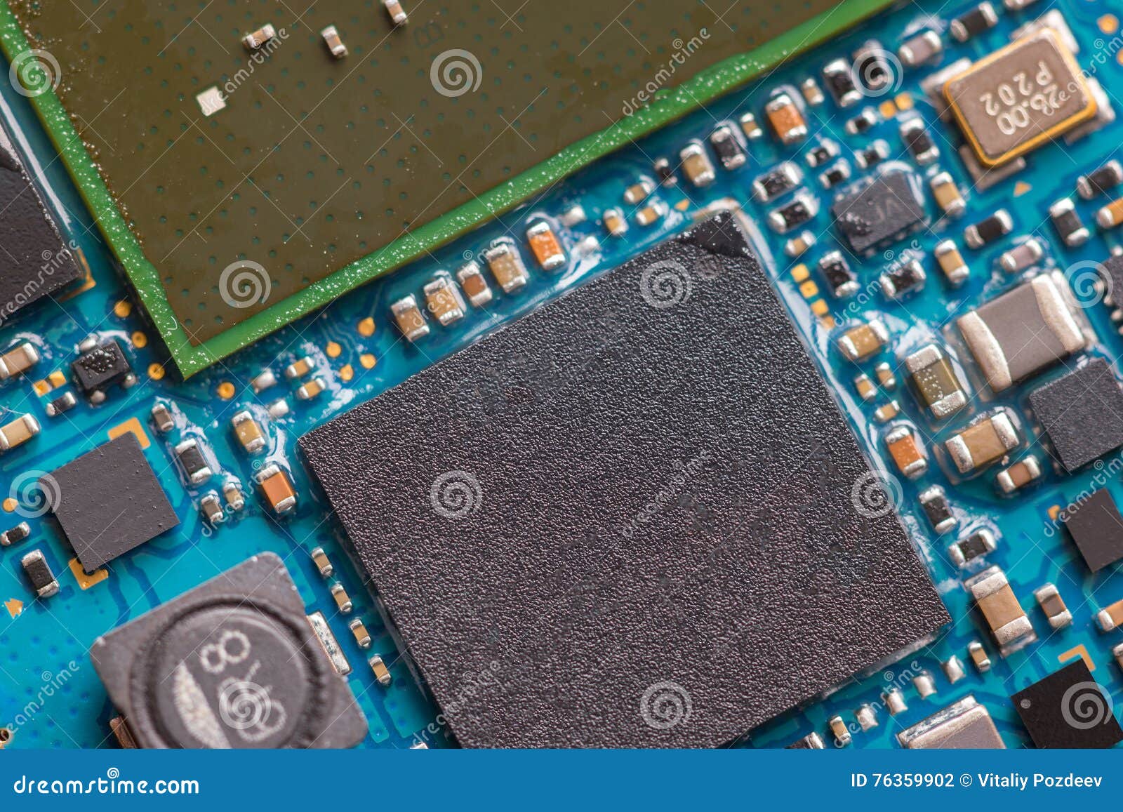Electronic Circuit Chip on Pcb Board Stock Photo - Image of hardware ...