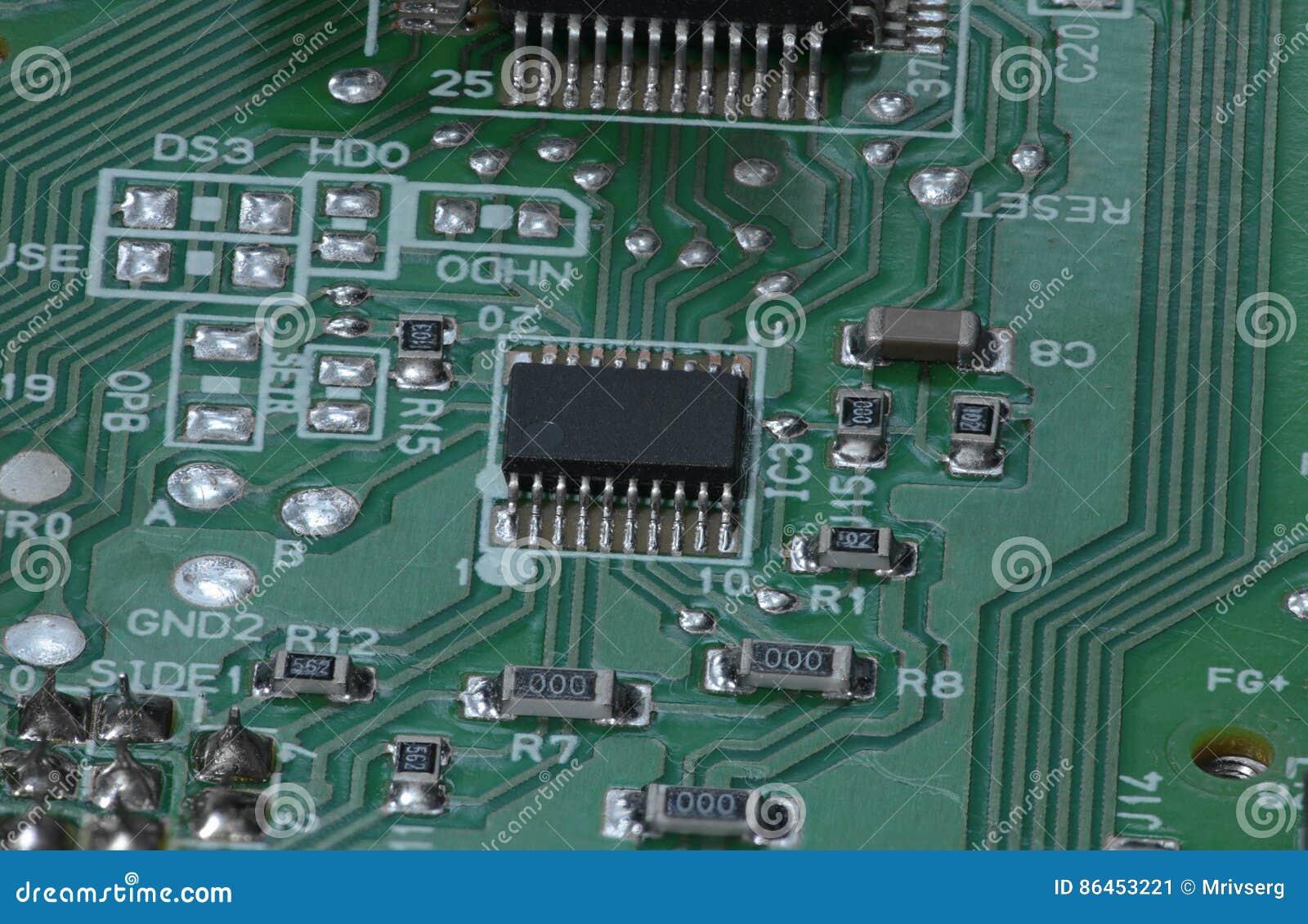 Electronic Circuit Chip on Pcb Board Stock Image - Image of ...