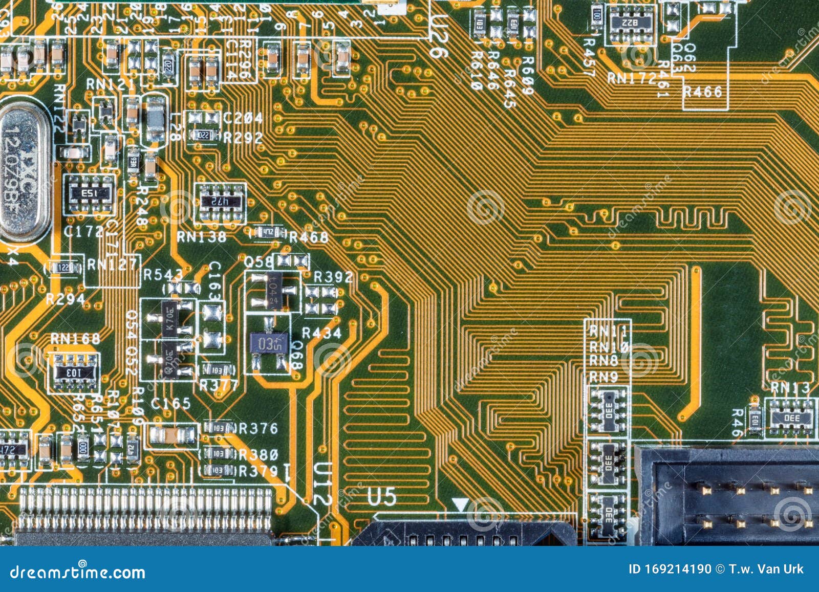 Electronic Circuit and Chips Details at Computer Mainboard Editorial ...