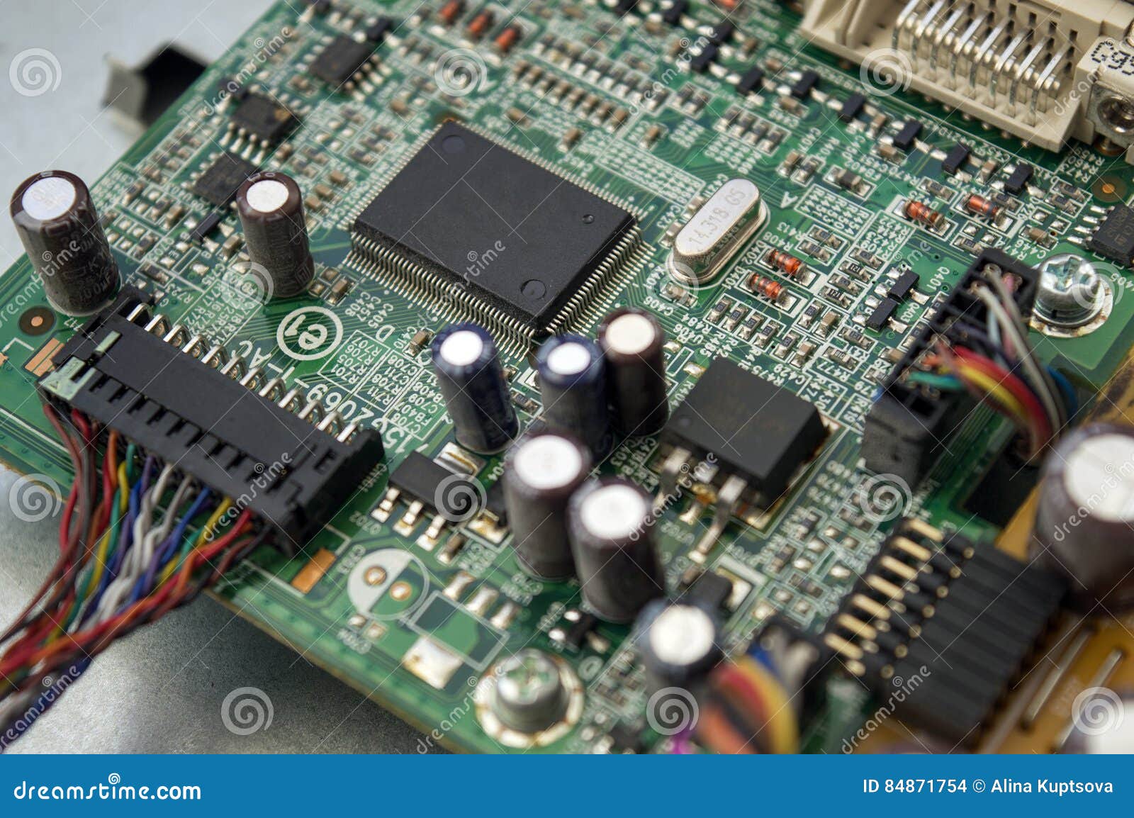 Electronic Circuit of Computer Stock Photo - Image of modern ...