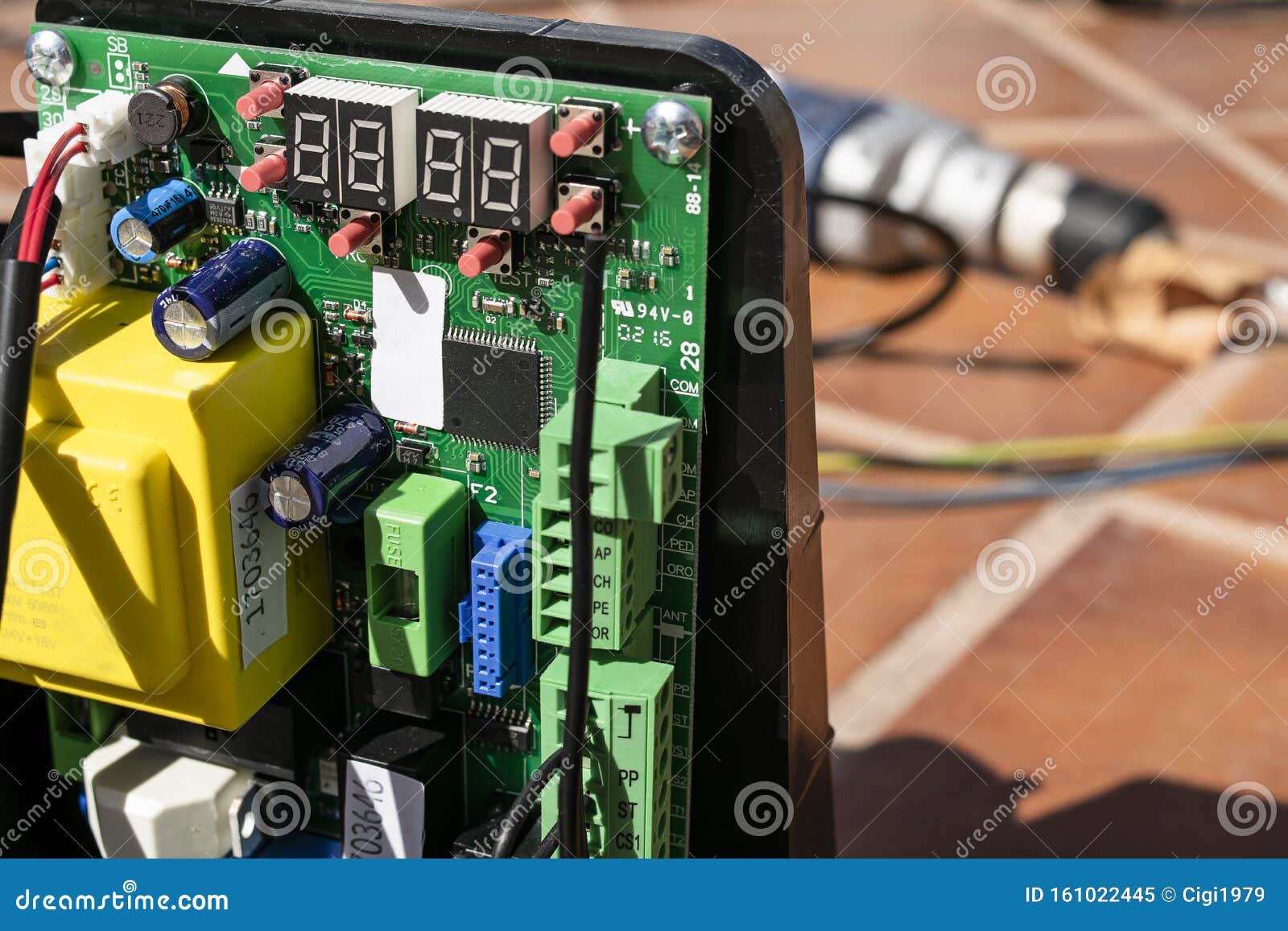 Electronic Circuit of an Engine with Its Components in the Air To Be ...