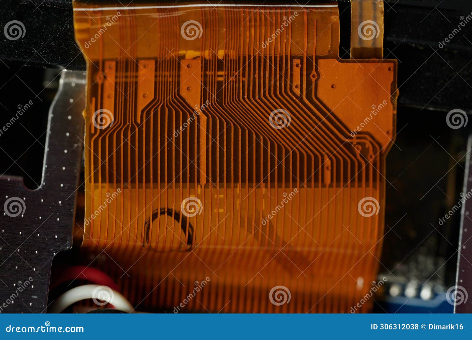 Electronic circuit loop stock photo. Image of electronic - 306312038