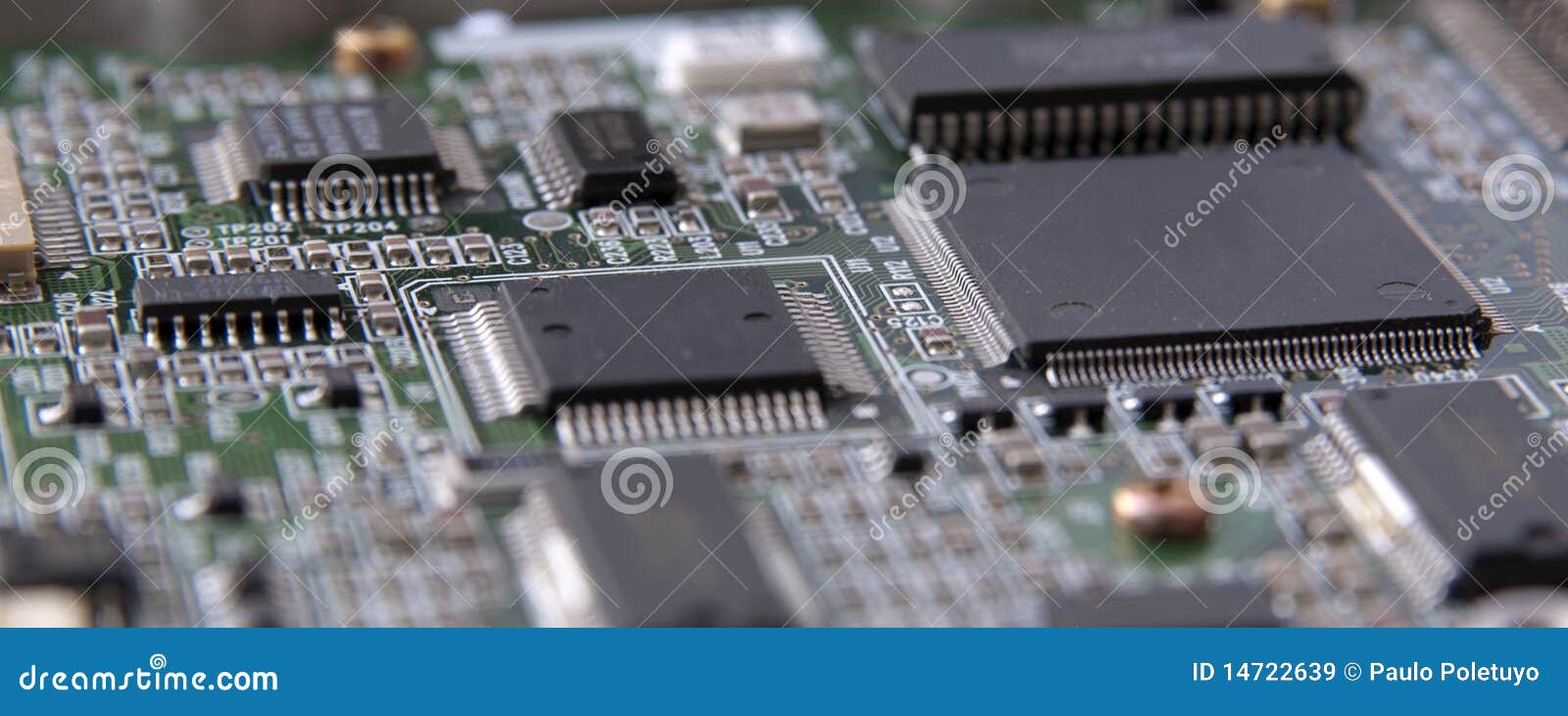 Electronic Circuit Microchip Stock Image - Image of microprocessor ...