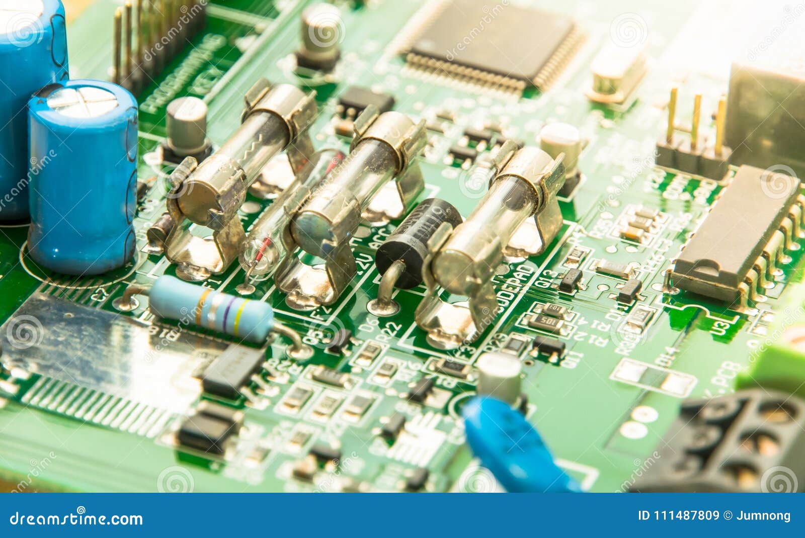 Electronic Circuit Pcb Board, Technology Concept Stock Image - Image of ...