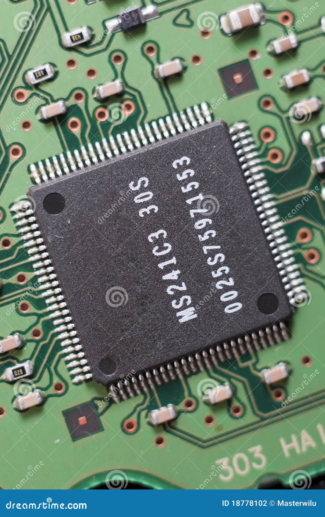 Electronic circuit plate stock photo. Image of metal - 18778102