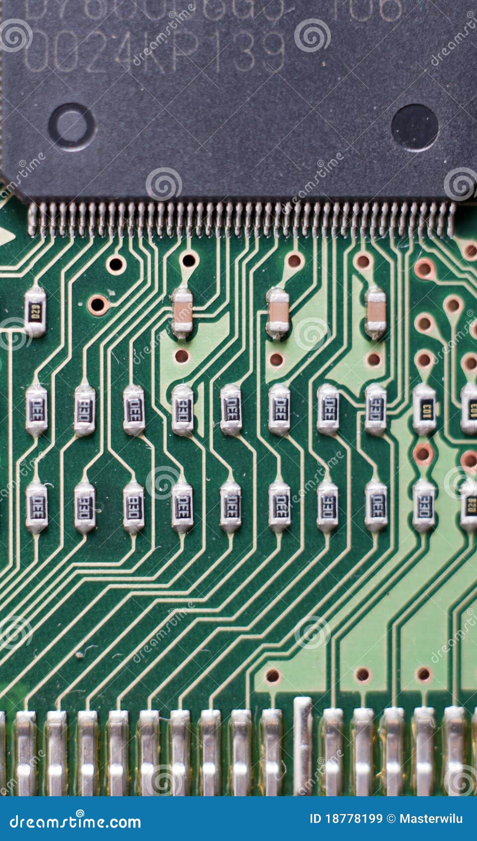 Electronic circuit plate stock image. Image of soldering - 18778199