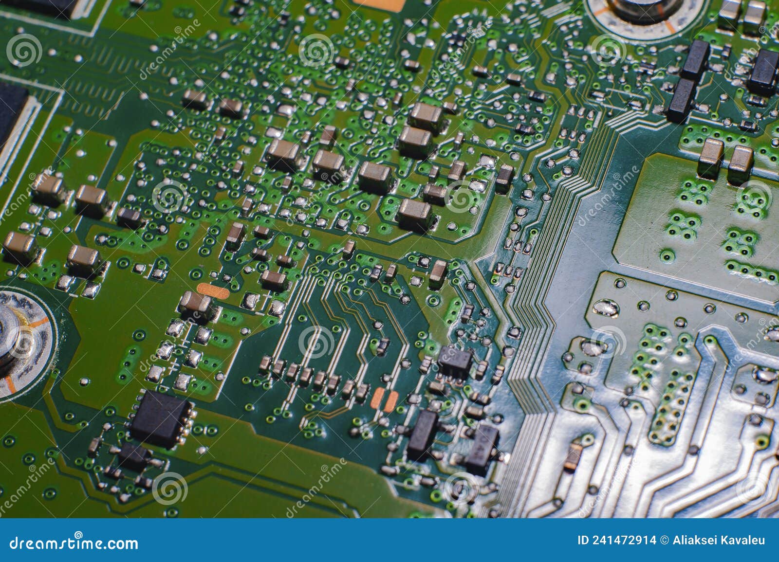 Electronic Circuit. Electronic Printed Circuit Board Stock Photo ...