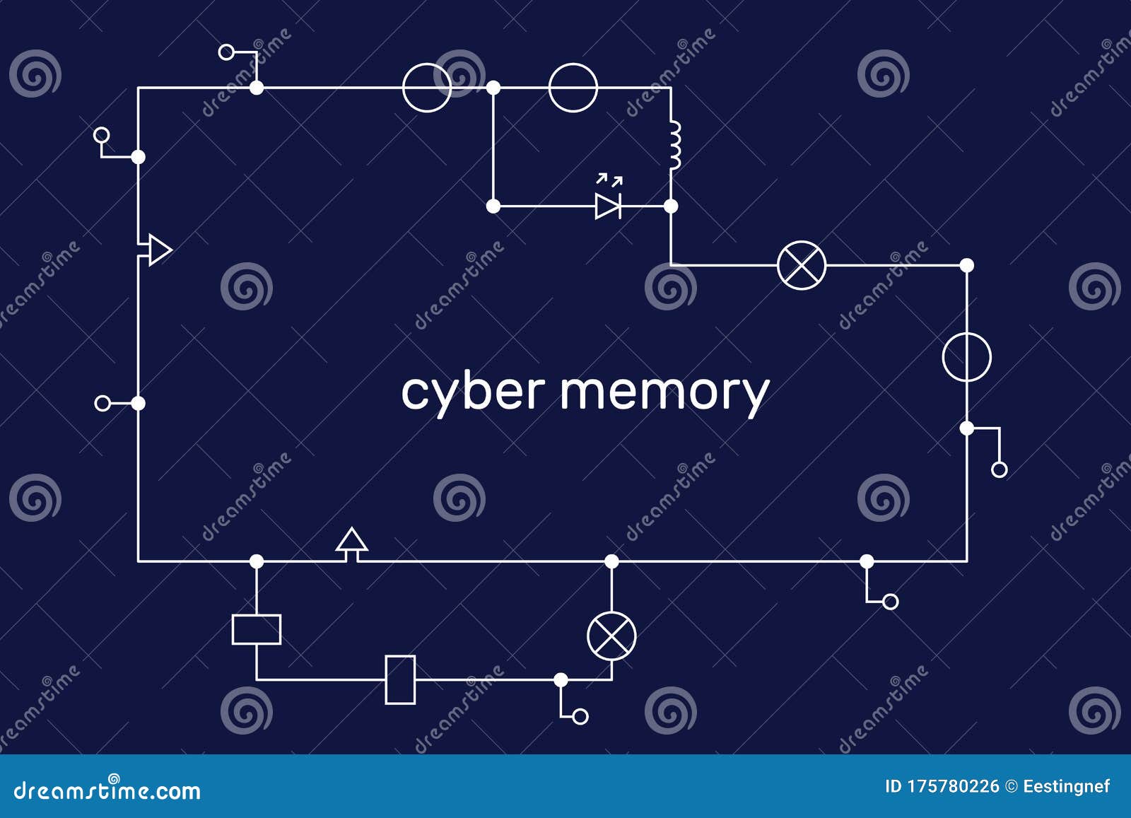 Electronic Circuit Scheme. Technology Concept Stock Vector ...