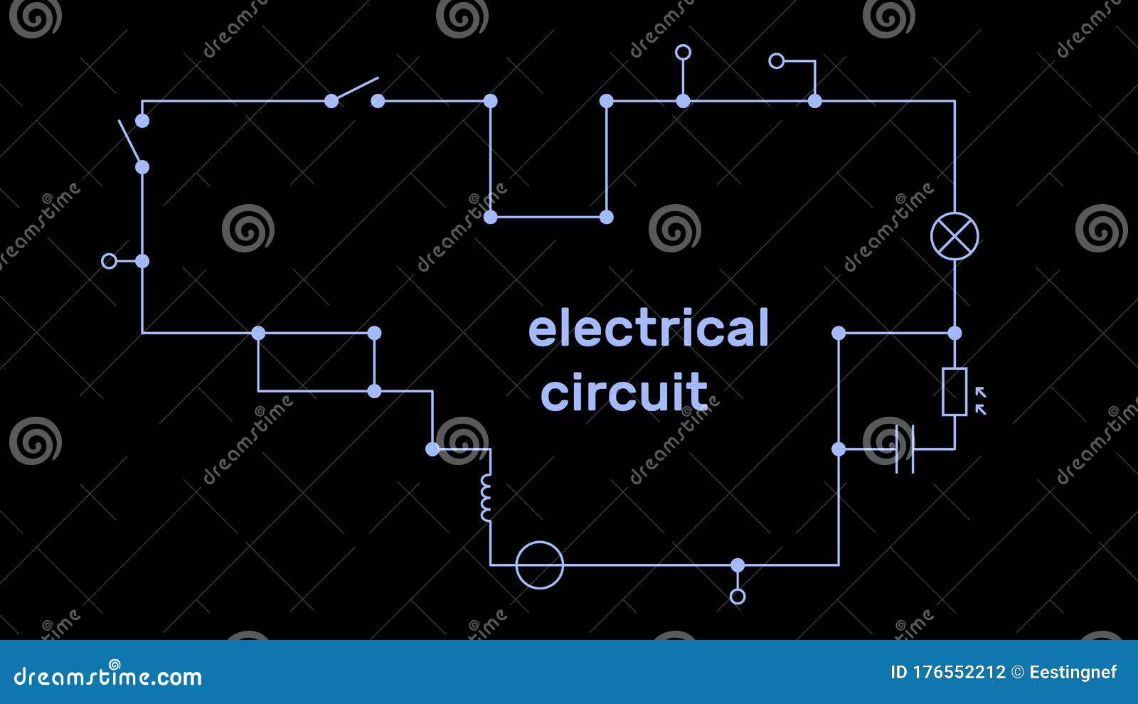 Electronic Circuit Scheme. Technology Concept Stock Vector ...