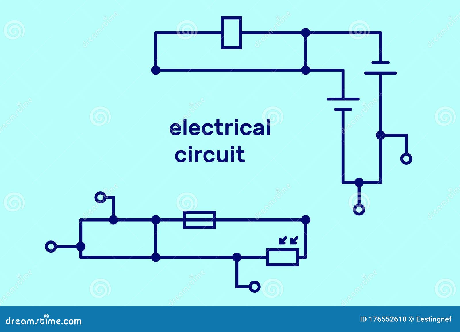 Electronic Circuit Scheme. Technology Concept Stock Vector ...