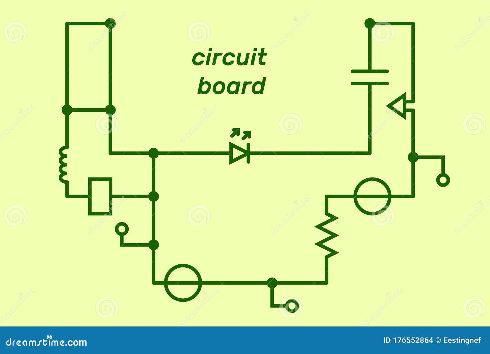 Electronic Circuit Scheme. Technology Concept Stock Vector ...