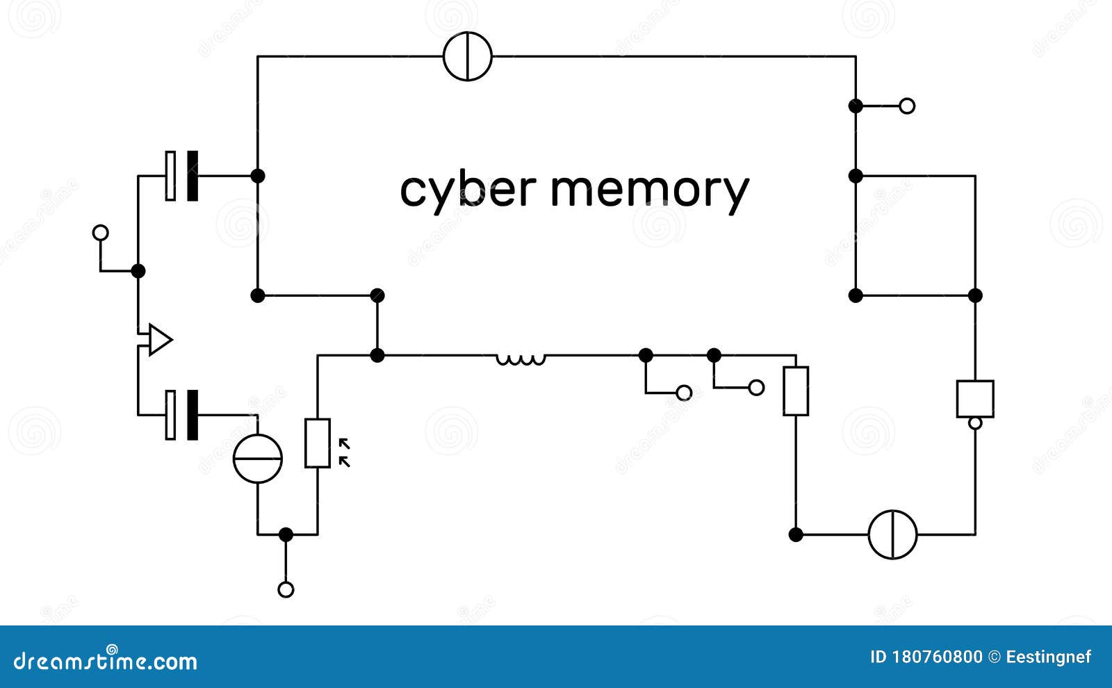 Electronic Circuit Scheme. Technology Concept Stock Vector ...