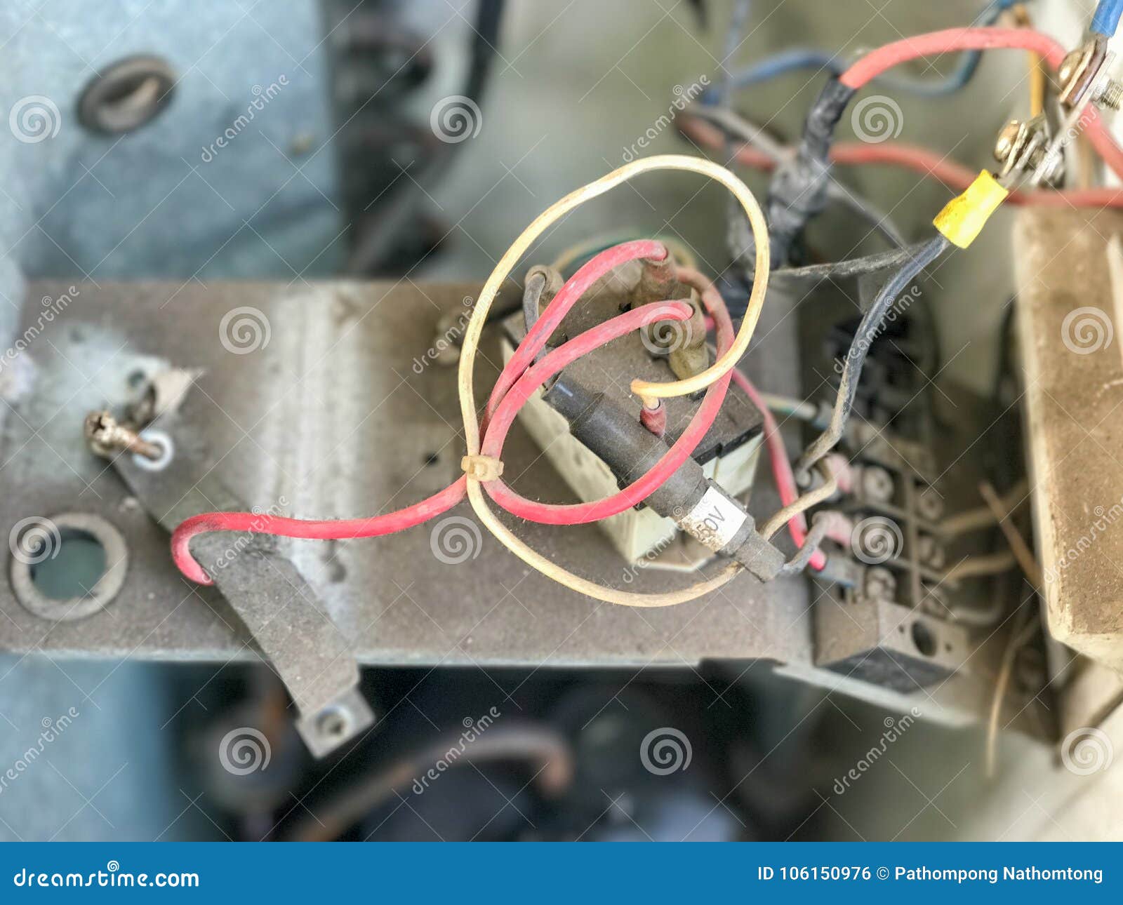 Electronic Circuit System of Air Conditioner Stock Photo - Image of ...