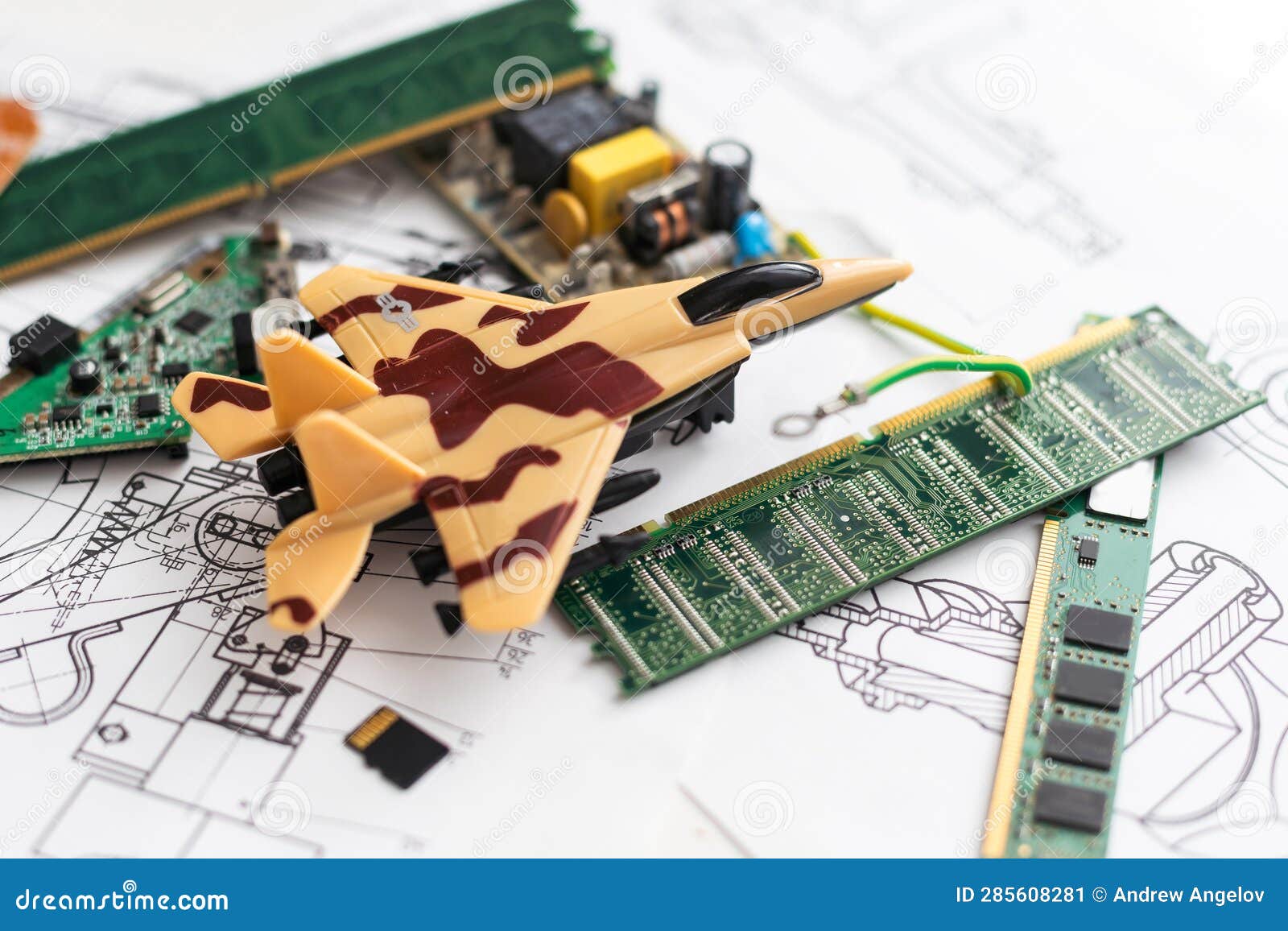 Electronic Circuit and Tools, Real Workplace of Electronic Engineer ...