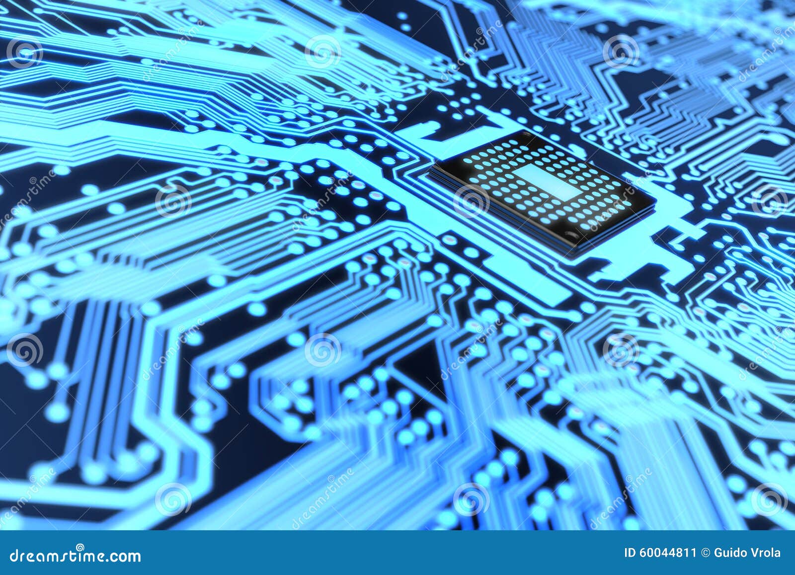 Electronic circuit stock image. Image of concept, chip - 60044811