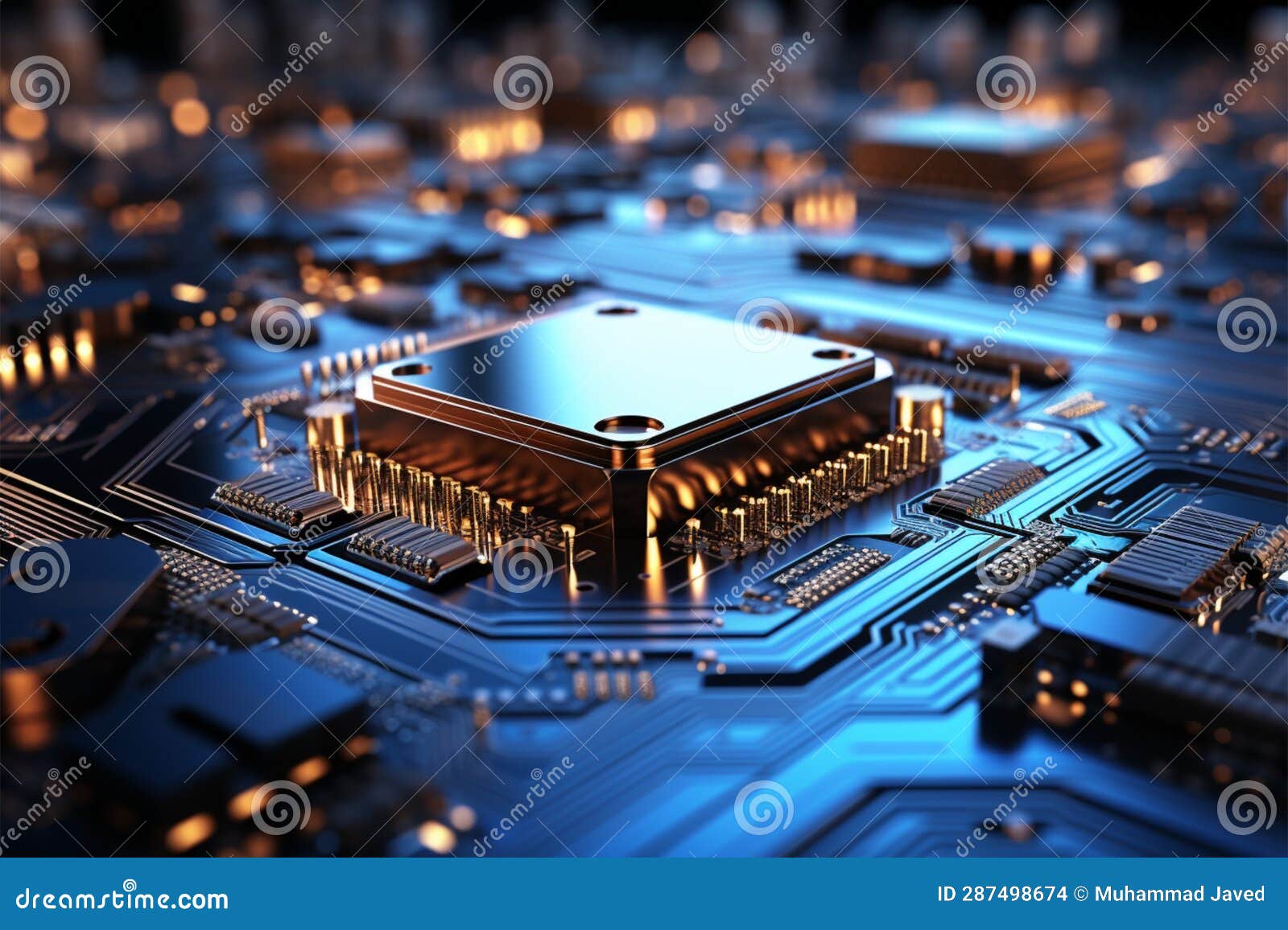 Electronic Circuitry Converges at Processor on the Board, Vital for ...