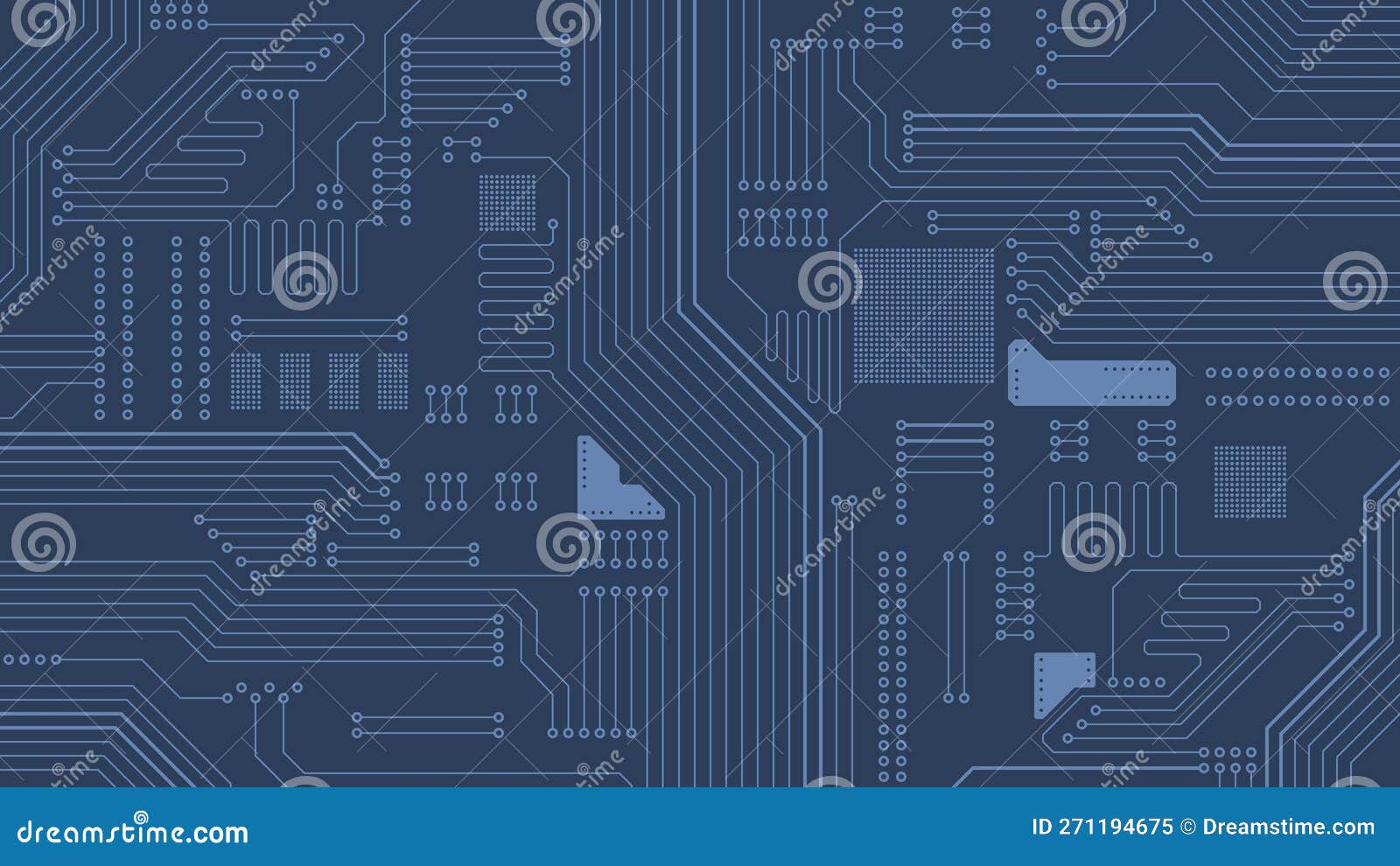Electronic Circuits Concept PCB Background Stock Vector - Illustration ...
